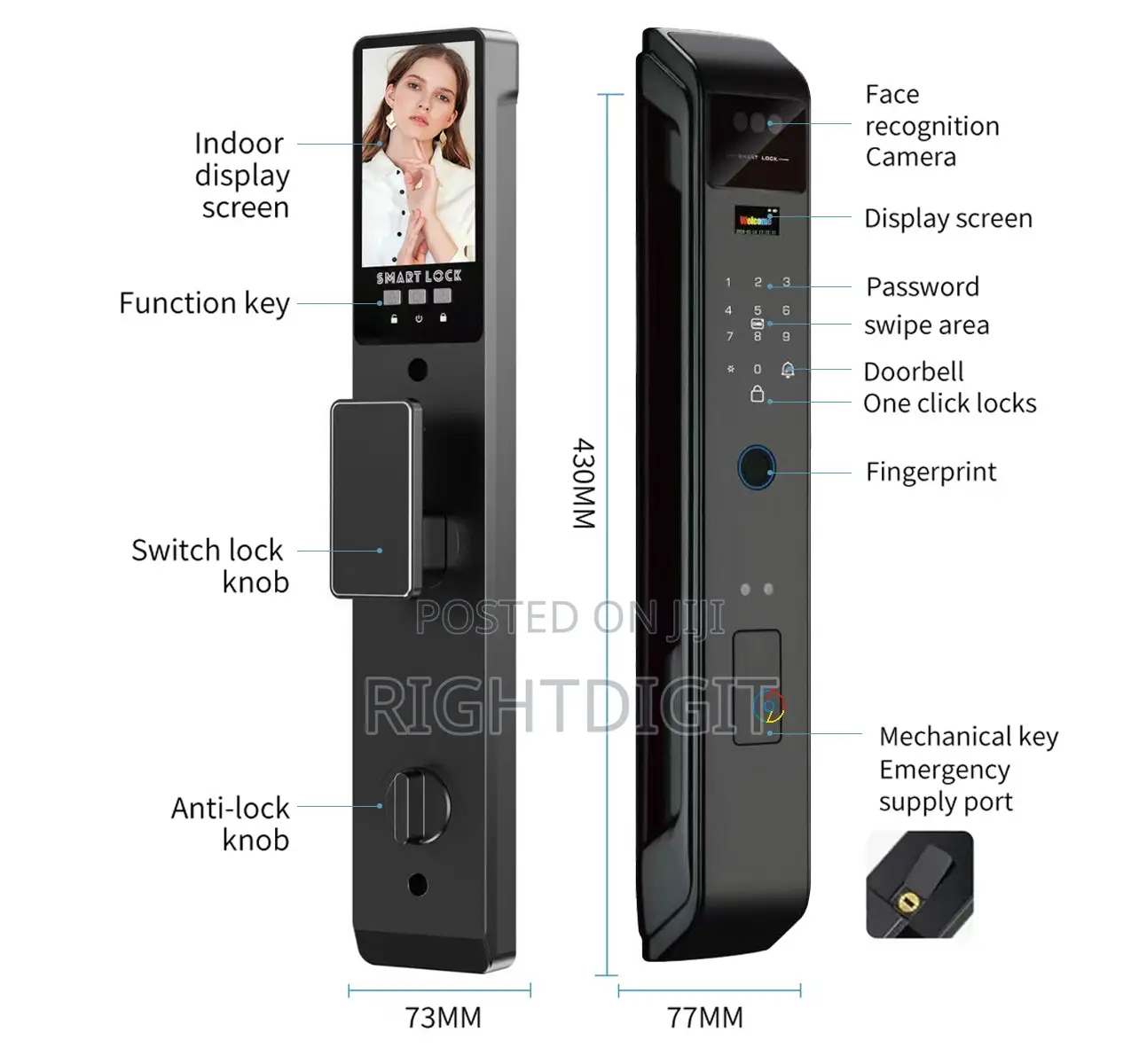 Tuya Smart Door Lock 3d Face Recognition in Kumasi Metropolitan - Security & Surveillance ...