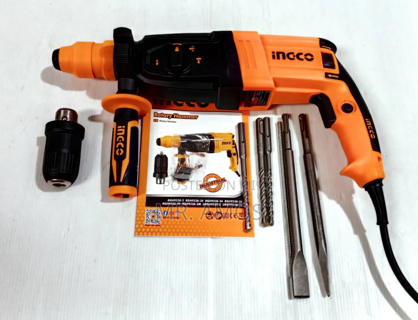 950 Watt Rotary Hammer With 5pcs Bits Set - Rgh9528 in Accra ...