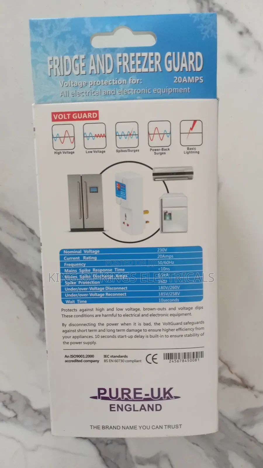 Original Pure-uk Guard – Keep Your Fridge Safe From Power Surges in ...