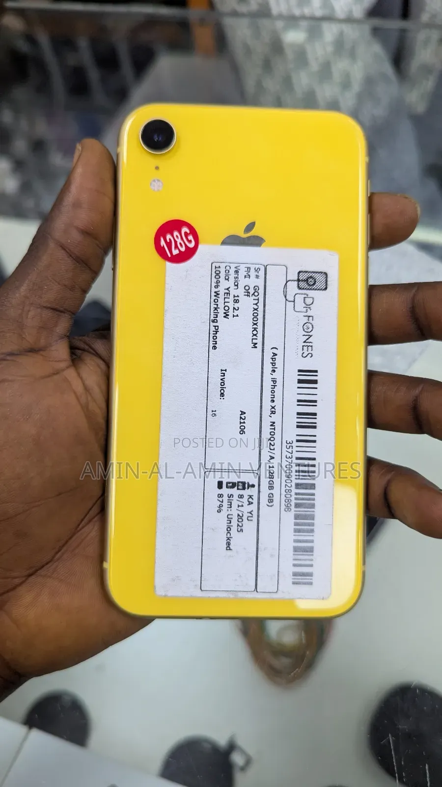 Apple iPhone XR 128 GB Yellow in Accra Metropolitan - Mobile Phones, Amin-al-amin Ventures ...