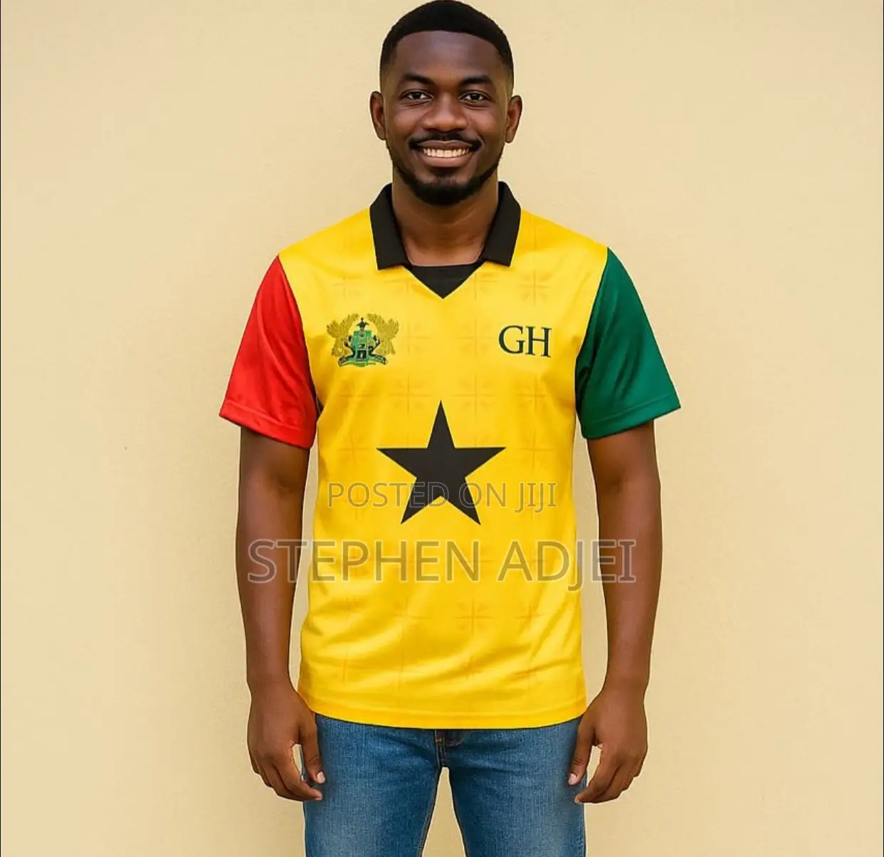 Authentic Retro Ghana Jersey in Kotobabi - Clothing, Stephen Adjei ...