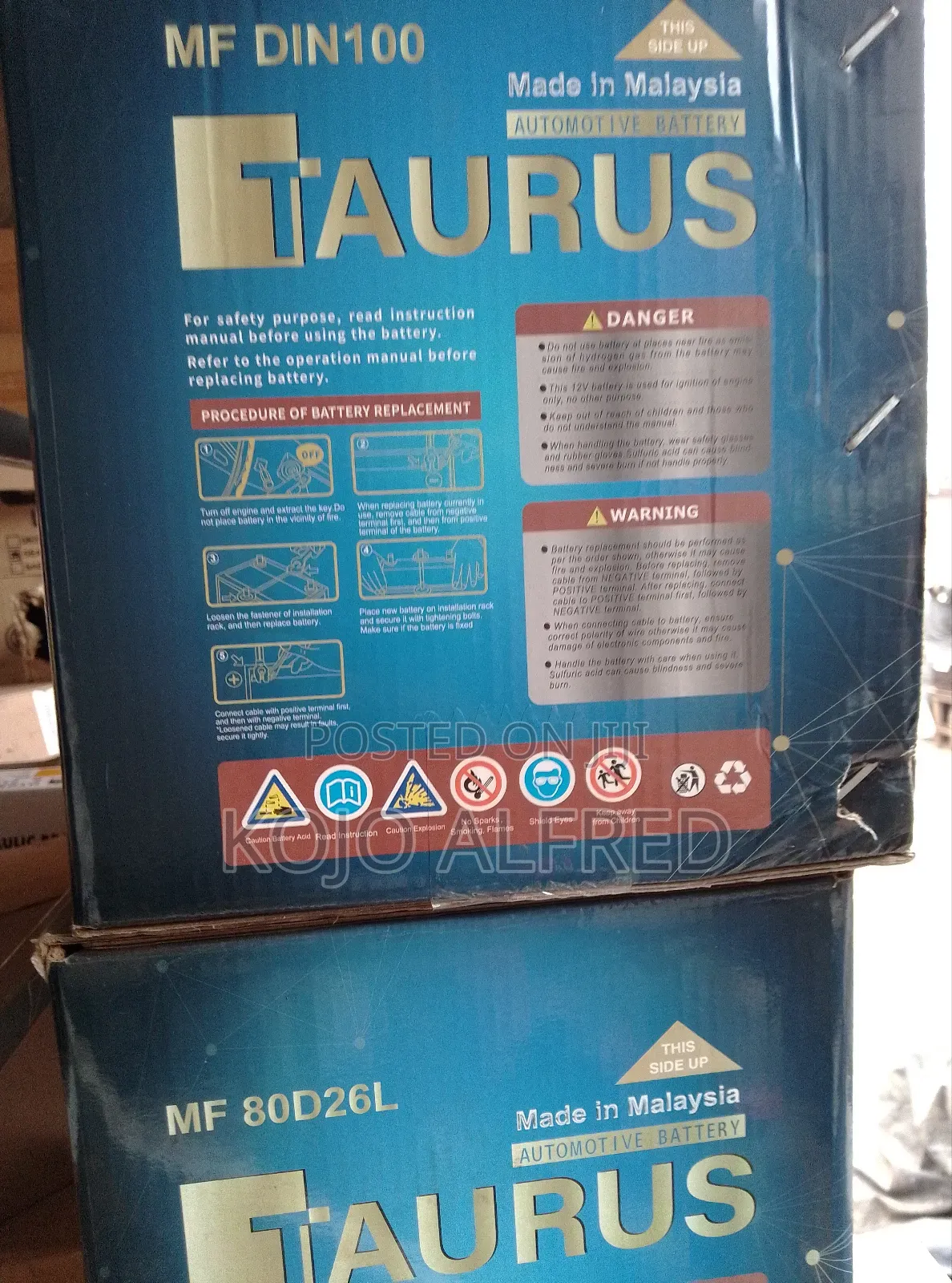 Taurus Car Battery in Nungua - Vehicle Parts & Accessories, Alfred ...