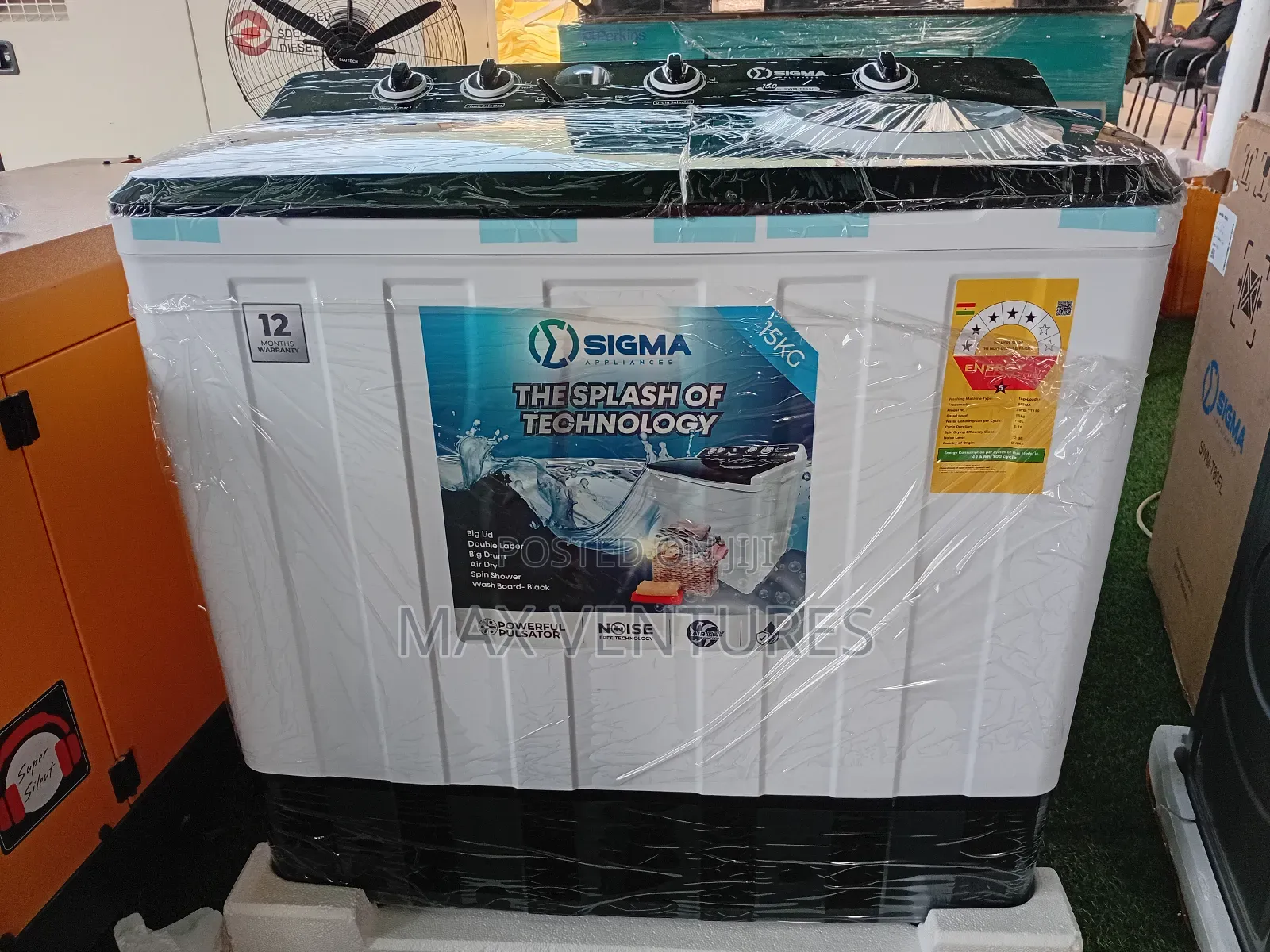 Ultimate Sigma 15kg Washing Machine Top Load 15kg Twin Tub in Accra ...