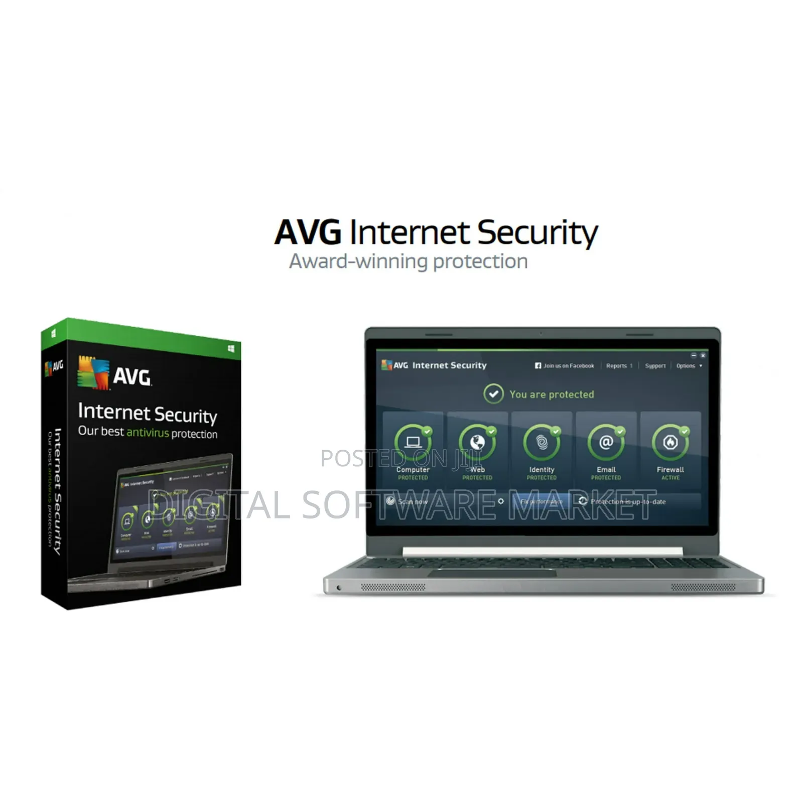 Avg Internet Security 5 Devices 1 Year Windows/Mac/Android/Ios in Madina - Software, Wise Man ...