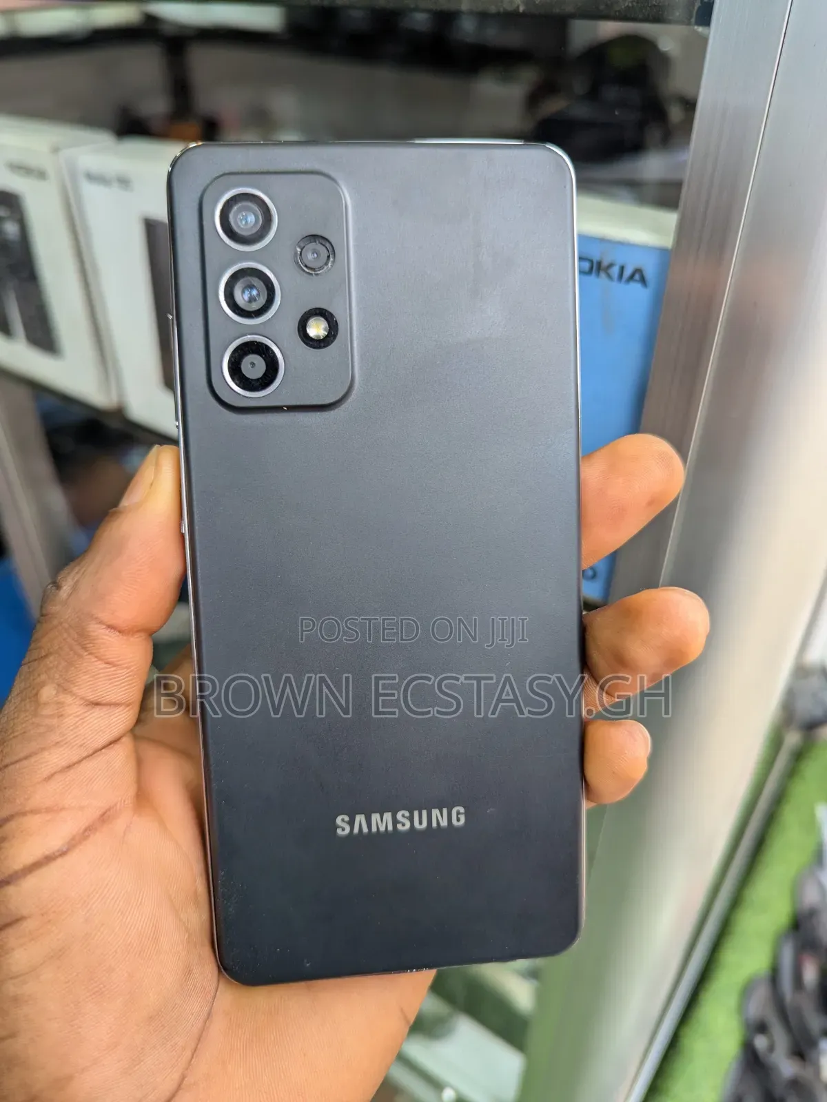 Samsung Galaxy A52 5G 128 GB Black in Osu - Mobile Phones, Brown Ecstasy | Jiji.com.gh