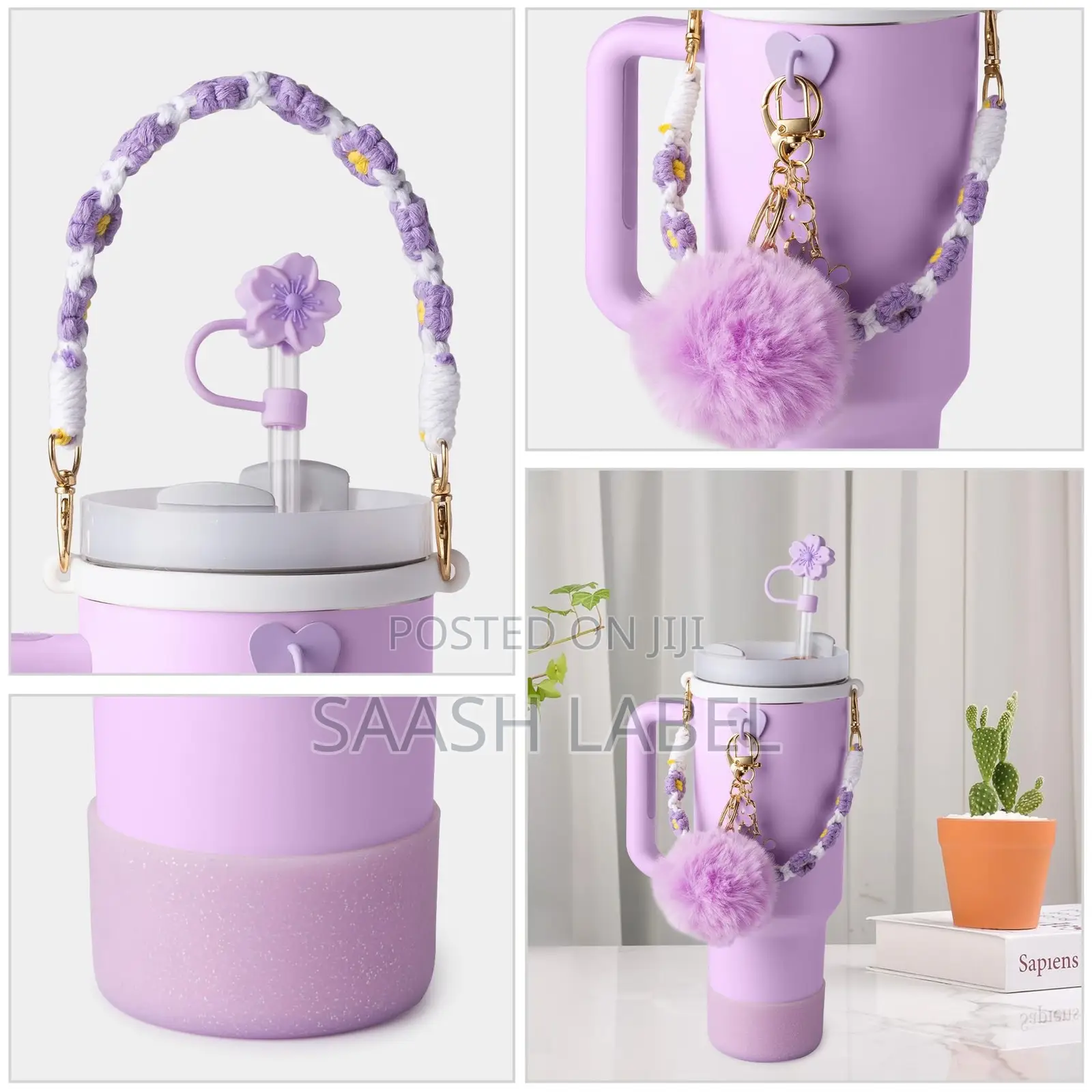 Stanley Cup Accessories (7pcs) + Anti-Spillage Guide + Straw+Cupbrush ...