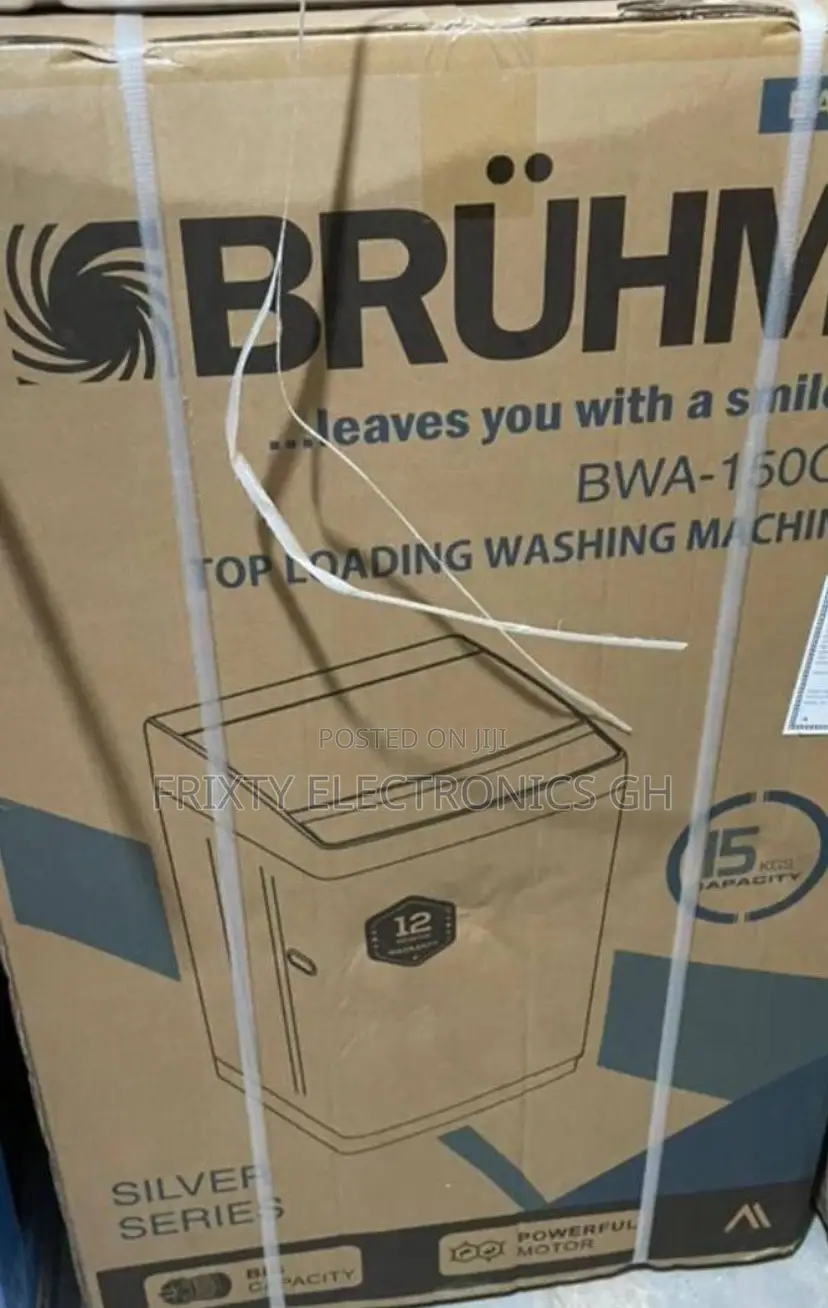Zealous _ Bruhm 15kg Washing Machine — Fully Auto Bwa-150g in Accra ...