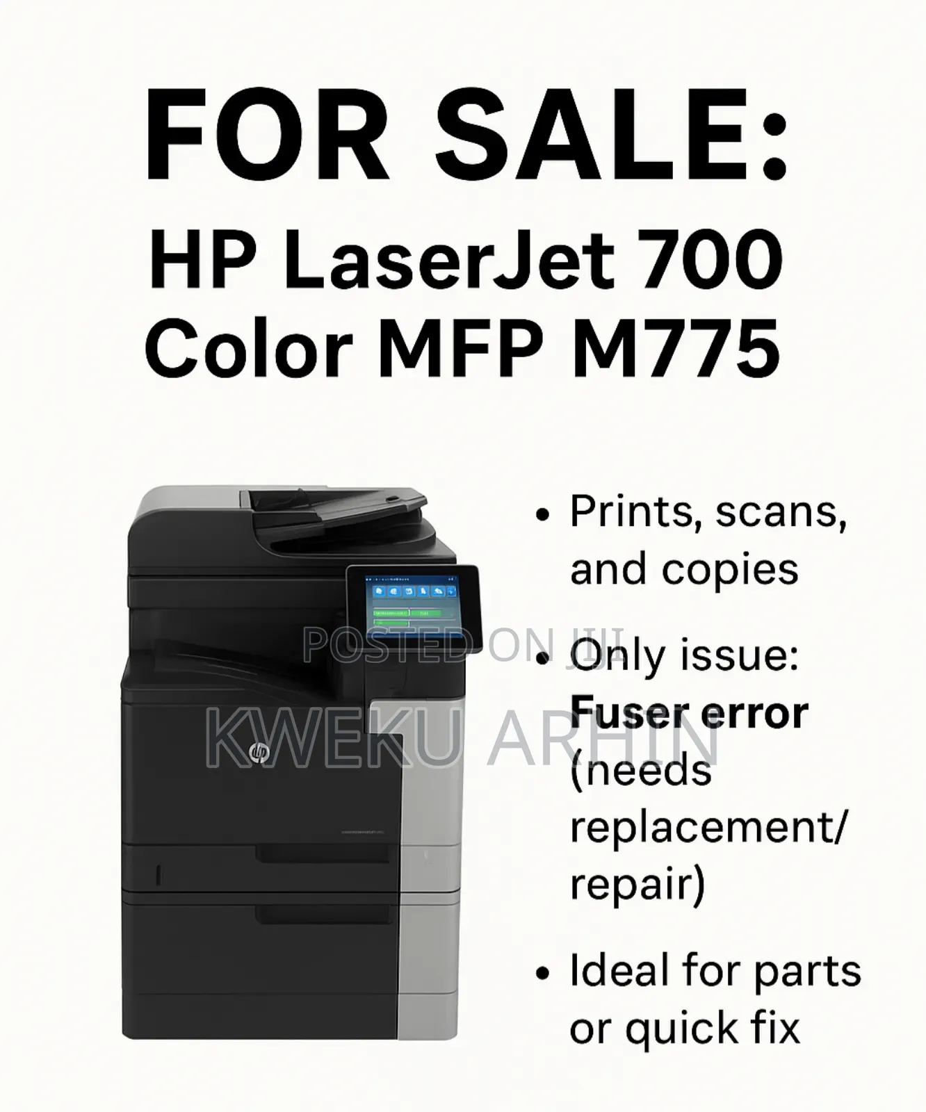 Hp Laserjet 700 Color MFP M775 in Agona West Municipal - Printers ...