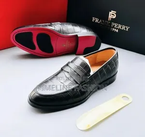 Black Leather Designer Men's Shoes Frank Perry in Accra Metropolitan ...