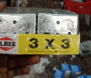 Elbee 3×3 Metal Electrical Back Box(Conduit)Heavyduty British Standard ...