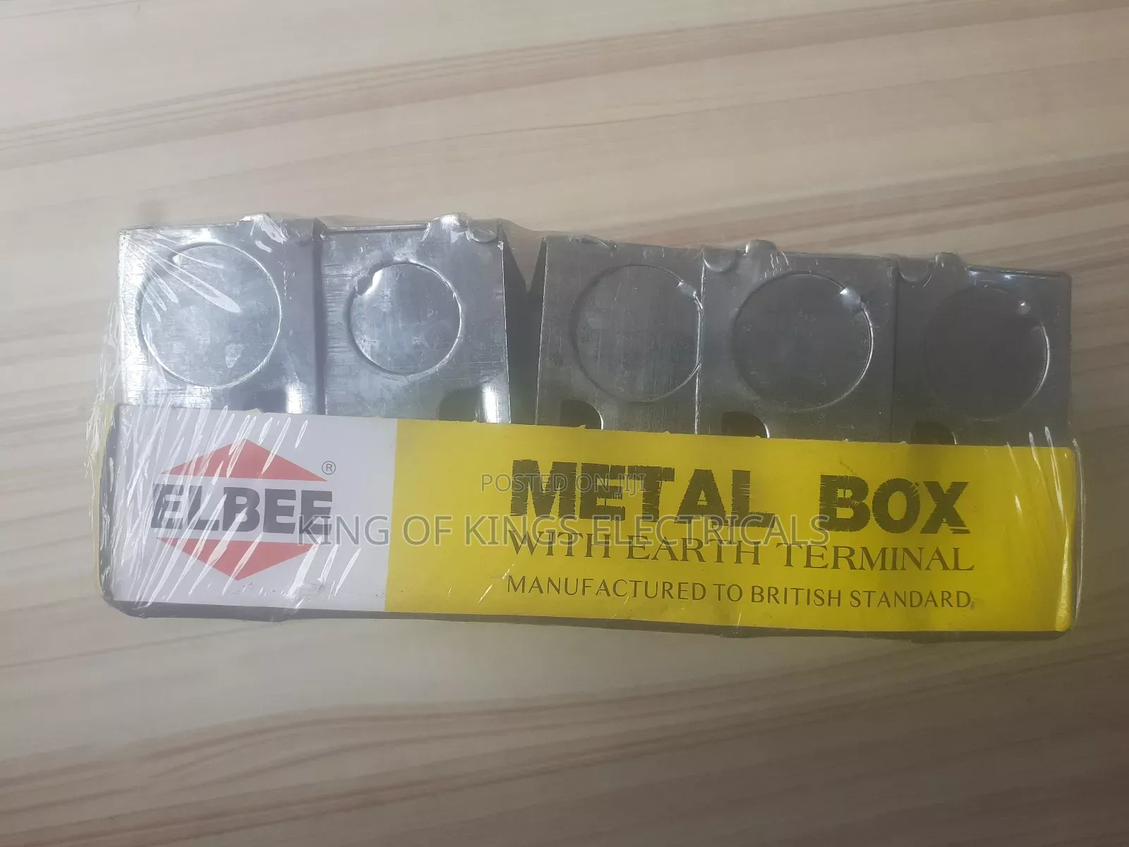 Elbee 3×3 Metal Electrical Back Box(Conduit)Heavyduty British Standard ...