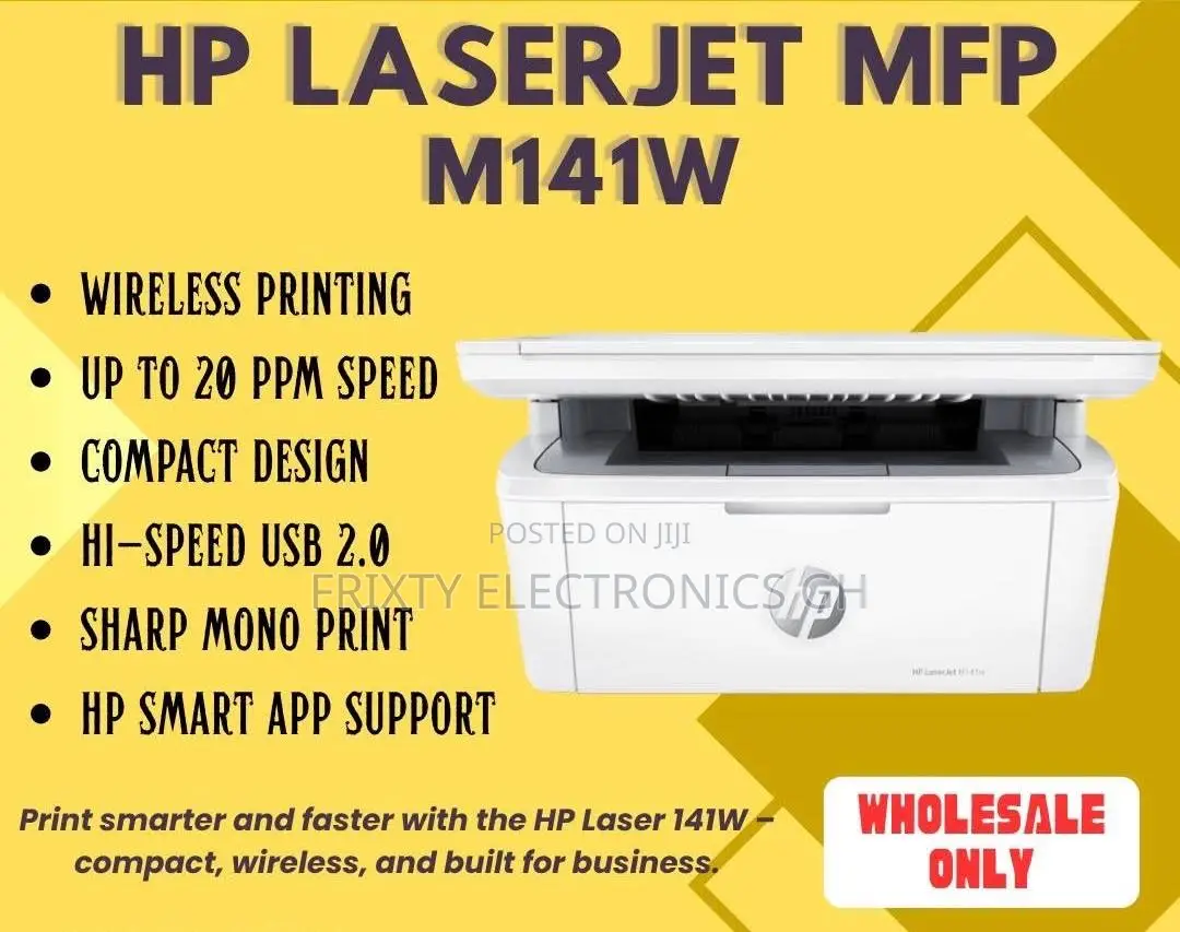 Hp Laserjet 3in1 M141w_ Black White Printscancopy Printer - Active in ...