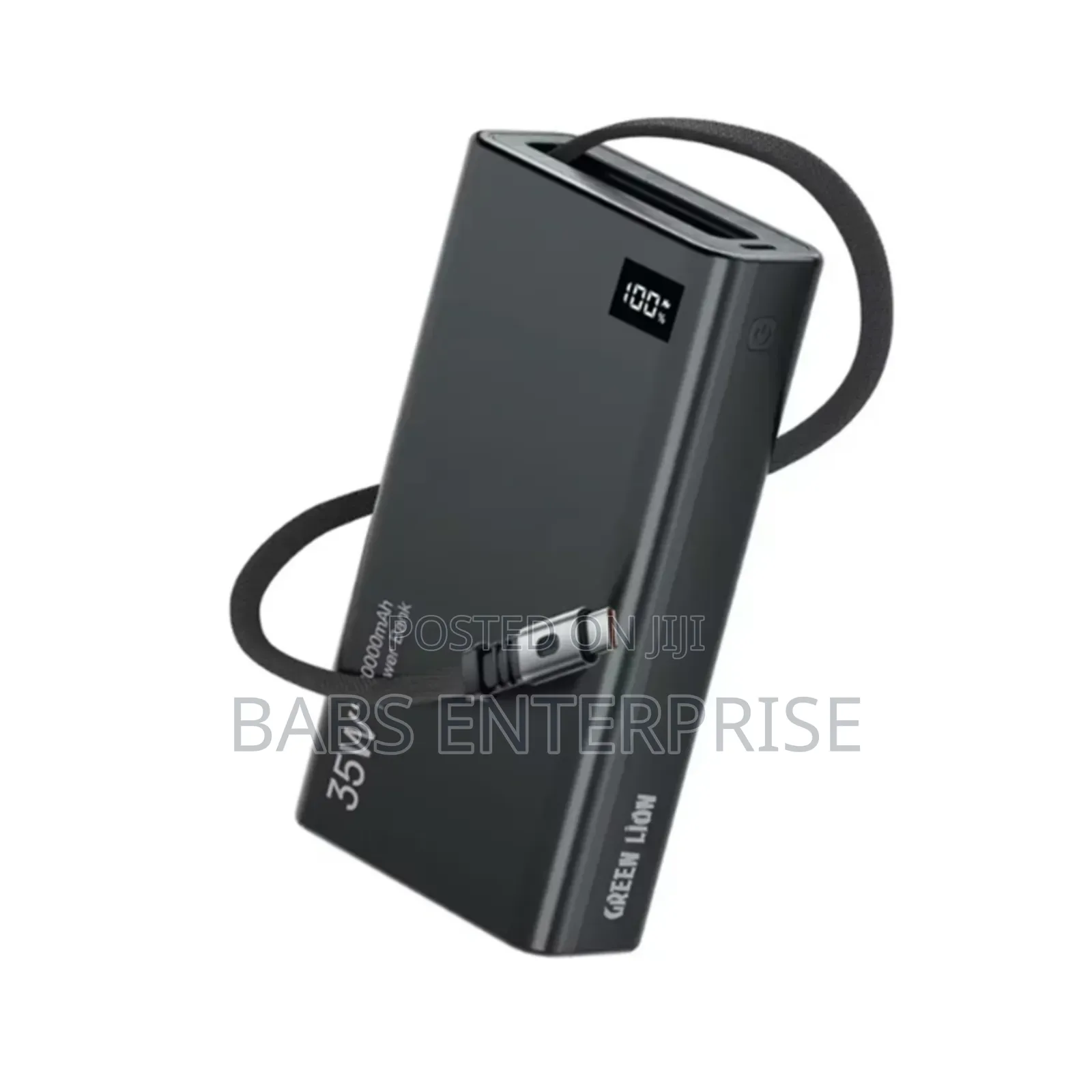 Green Lion Retractable Power Bank 35w 10000mah – Black for sale - Babs ...