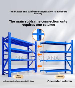 300kg Capacity Metal Shelving Rack Self Storage Warehouse Shelves in ...