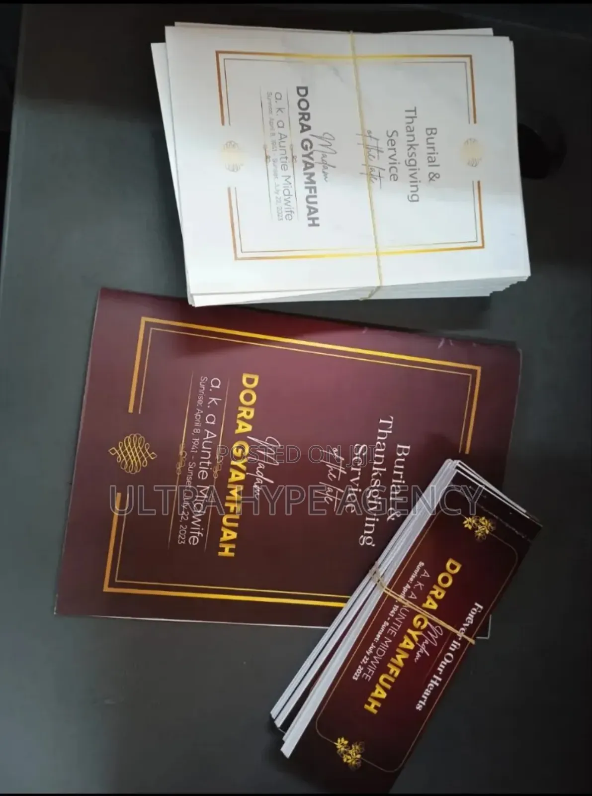 Funeral Receipt Booklets 3 Pieces in Ashaiman Municipal - Printing ...