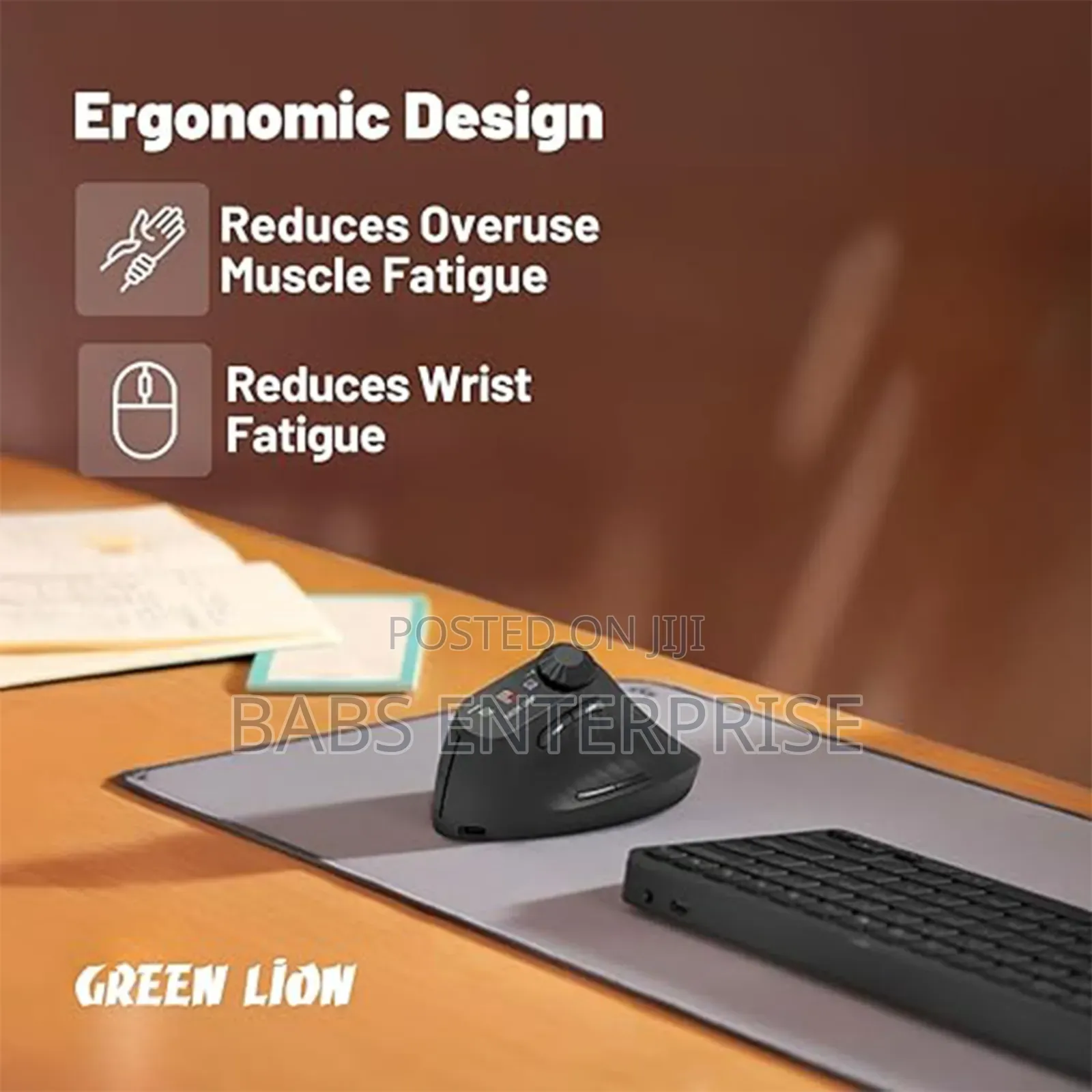 Green Lion Smart Oled Vertical Mouse – Black in Accra Metropolitan ...