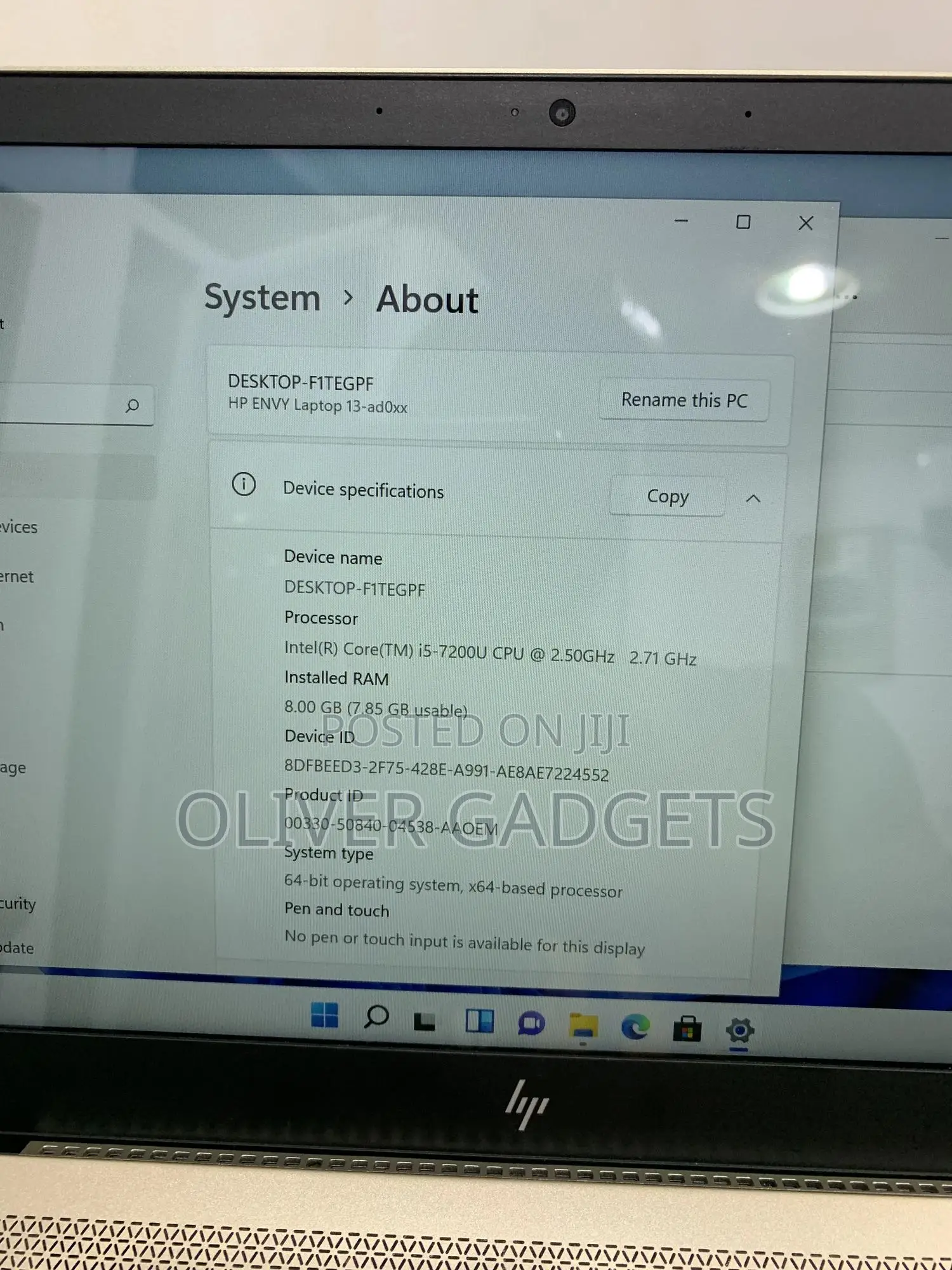 Laptop HP Envy 13 8GB Intel Core I5 SSD 512GB in Kokomlemle - Laptops ...