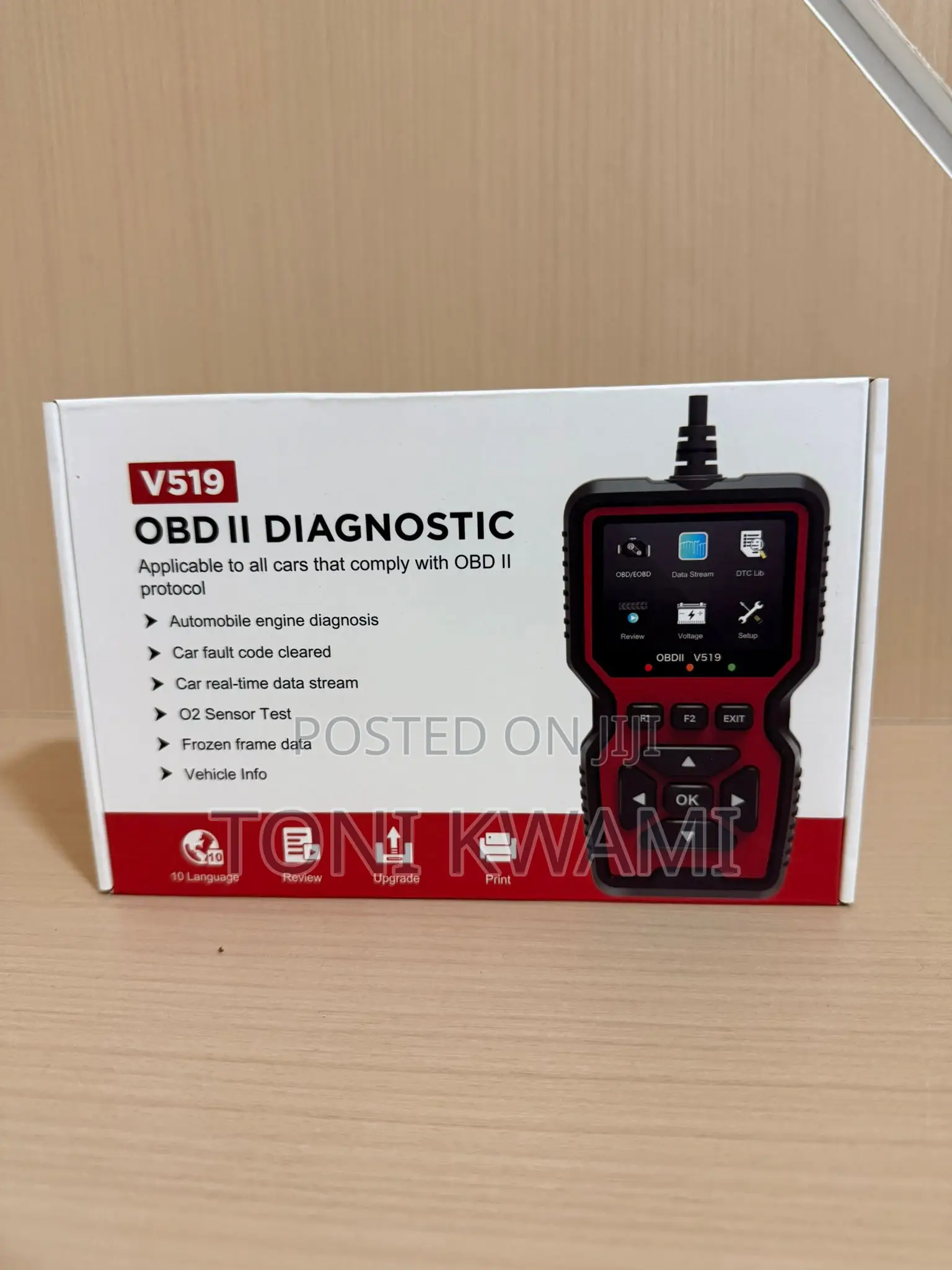 V519 Obd2 Code Reader – Check Engine Light Fault Code Scanner in ...