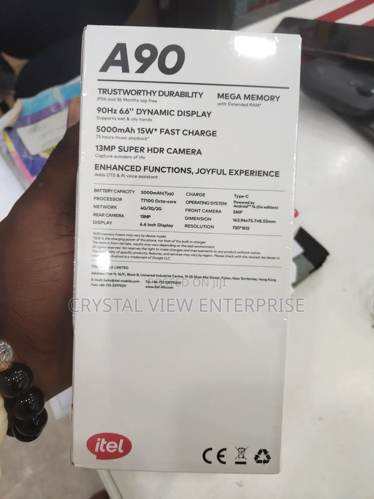 New Itel A90 128 GB Black in Madina - Mobile Phones, Crystal View Enterprise | Jiji.com.gh