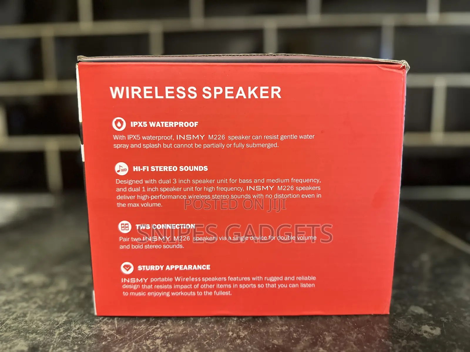 Insmy M226 Portable Bluetooth Speaker in Kumasi Metropolitan - Audio ...