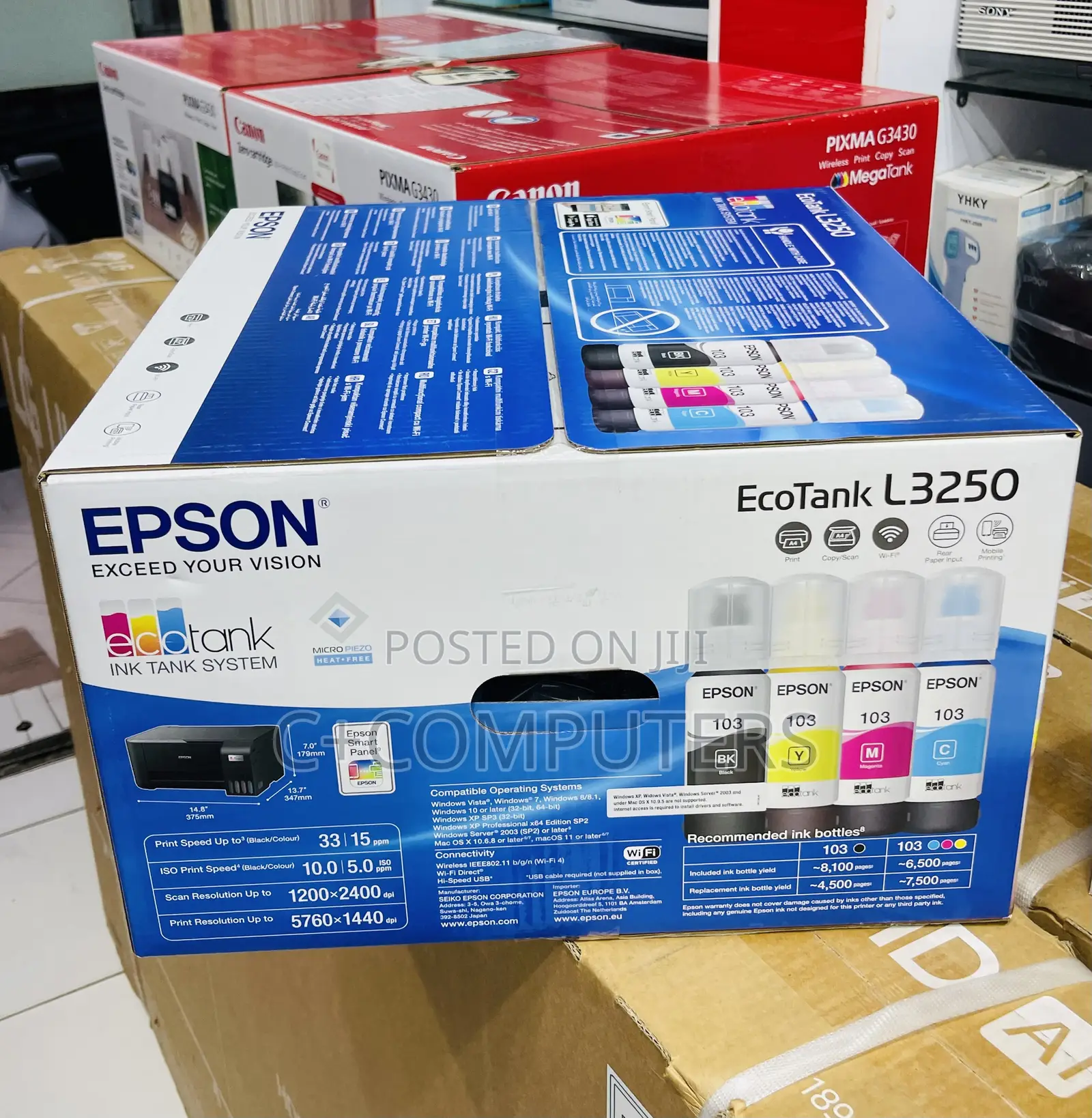 Epson Ecotank L3250 3-in-1 Inkjet Printer (Print, Scan, Copy) in ...