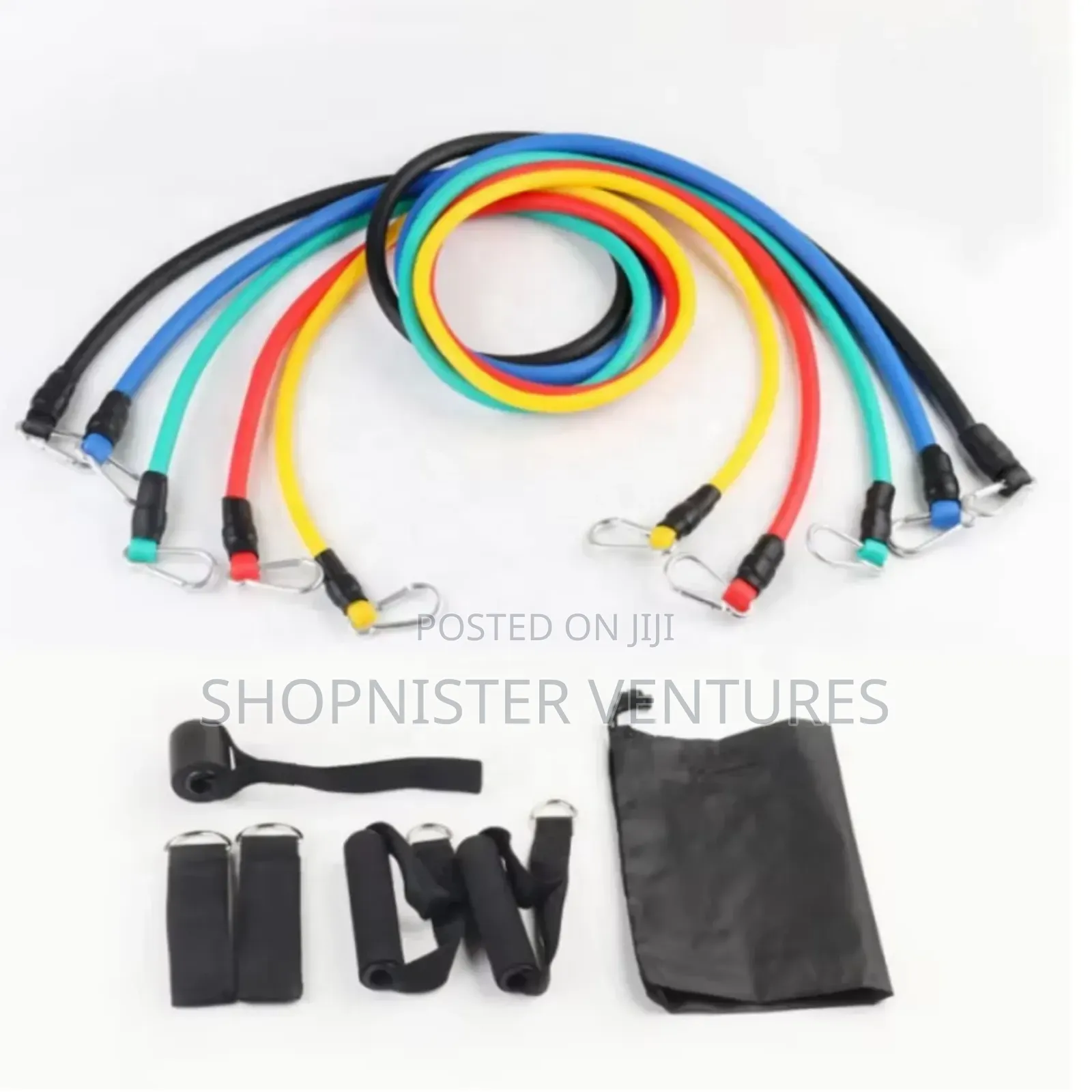 5 PCS Stackable Exercise Resistance Band Set in Spintex - Sports Equipment, Shopnister Ventures ...