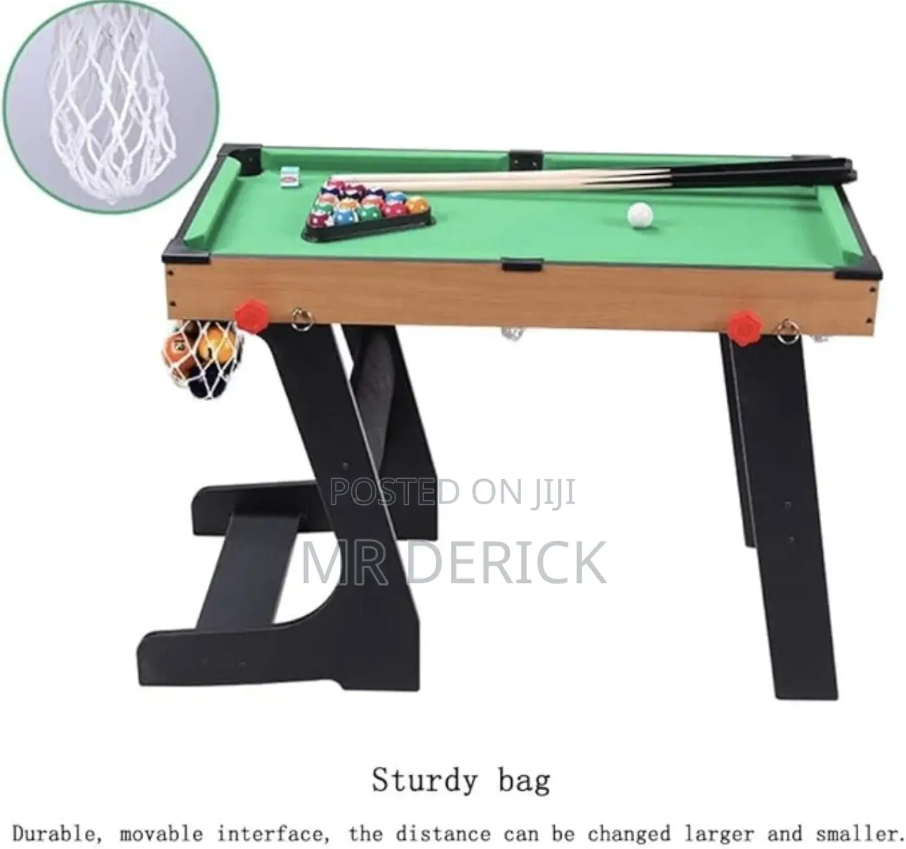 Soozier Mini Foldable Pool / Snooker Table Includes All Accessories! in ...