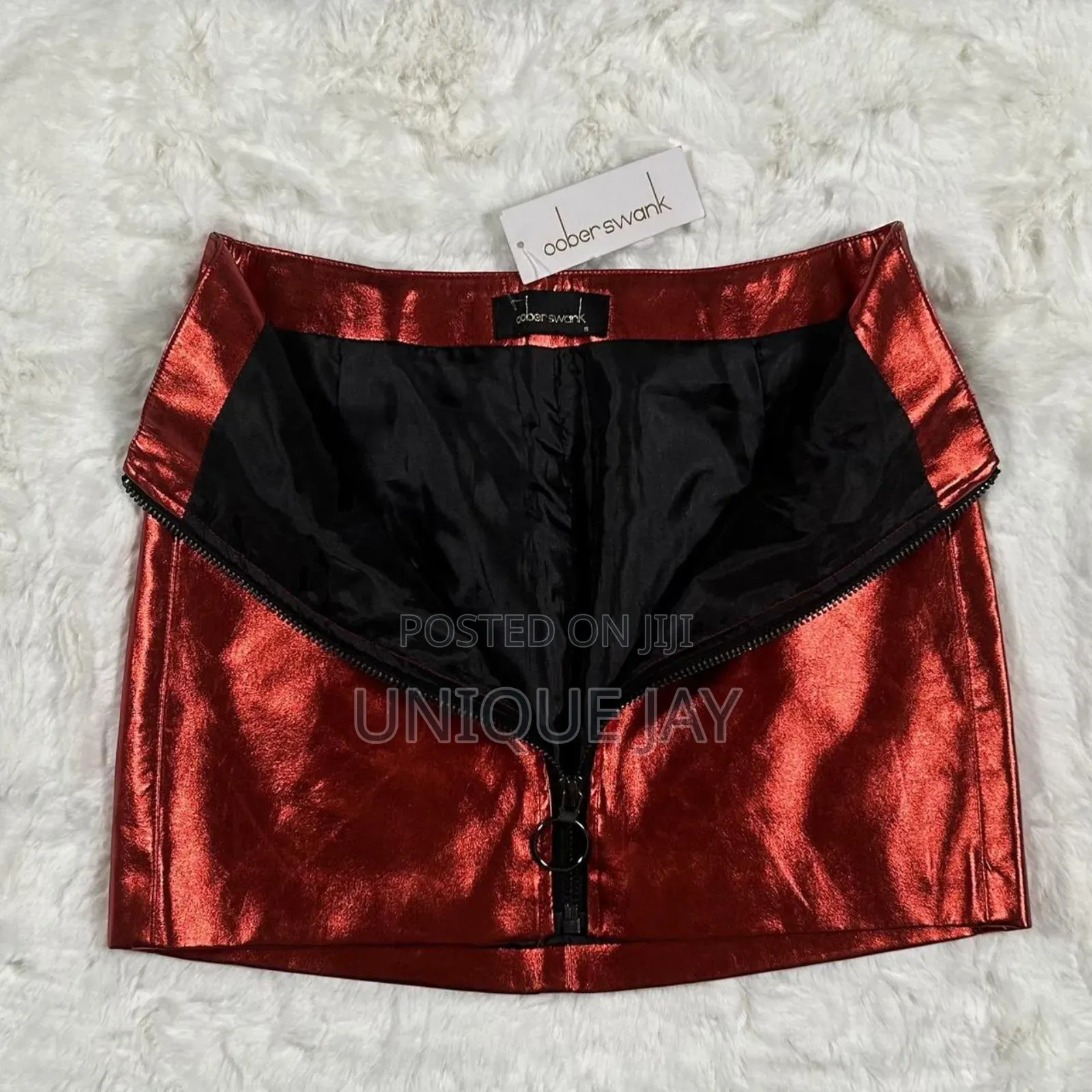 Hot Classic Red Leather Skirt in Accra Metropolitan - Clothing, Unique Jay | Jiji.com.gh