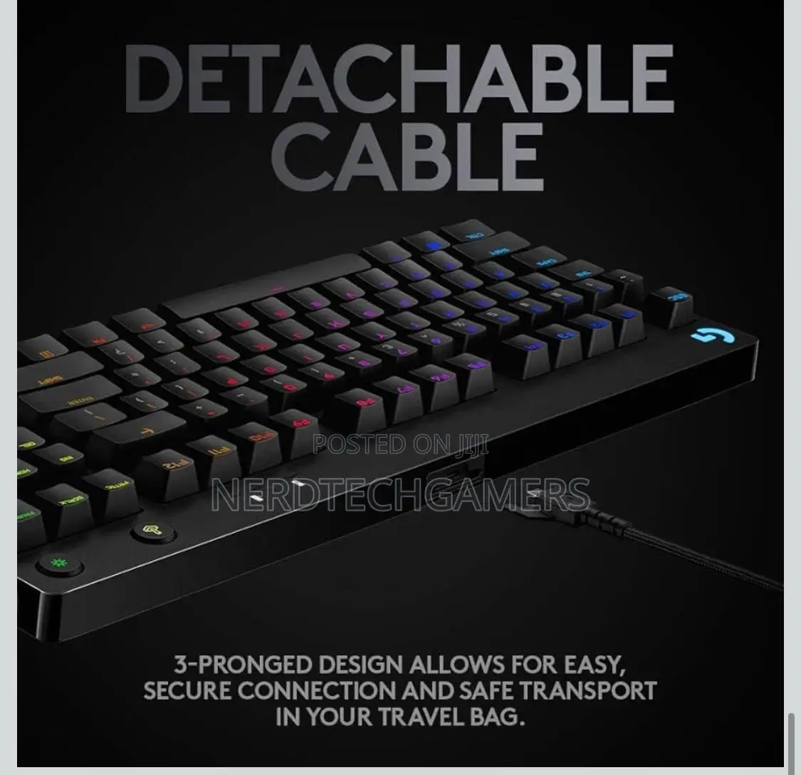 Logitech G Pro Mechanical Gaming Keyboard, Ultra Portable Tenkeyless D ...