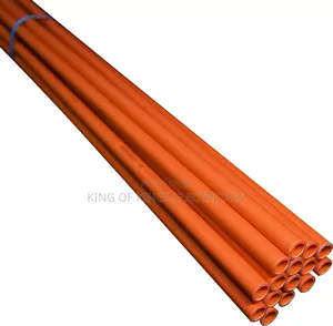 Heavy-Duty Focus Orange PVC Conduit Pipe–Electrical Wiring Protection ...