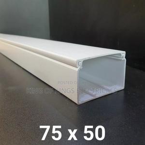 50x75mm PVC Trunking Cable Management Duct – White in Adenta - Building ...