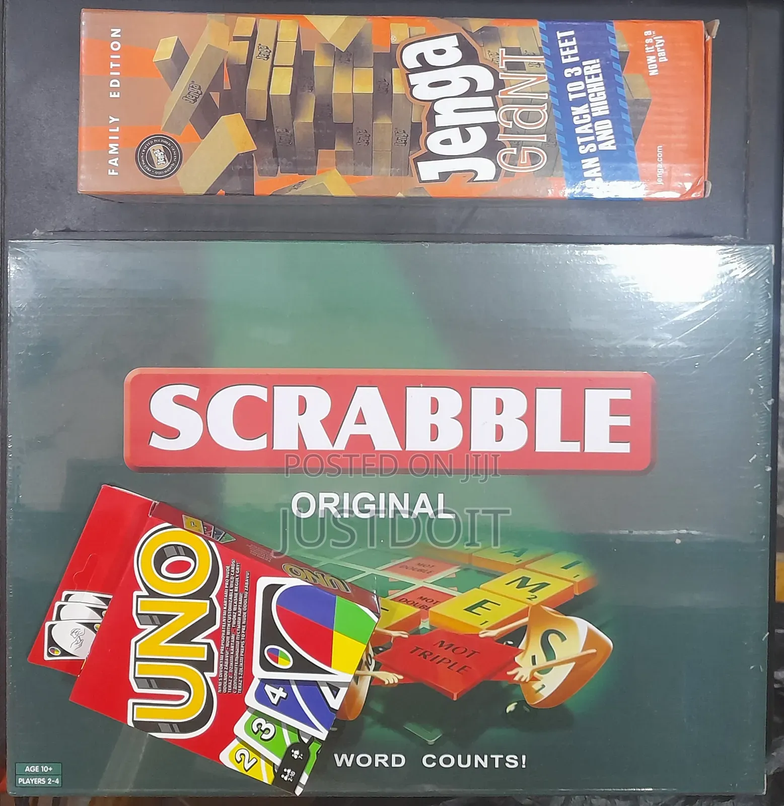 Jenga + Scrabble + Uno Game Pack in Accra Metropolitan - Books & Table ...