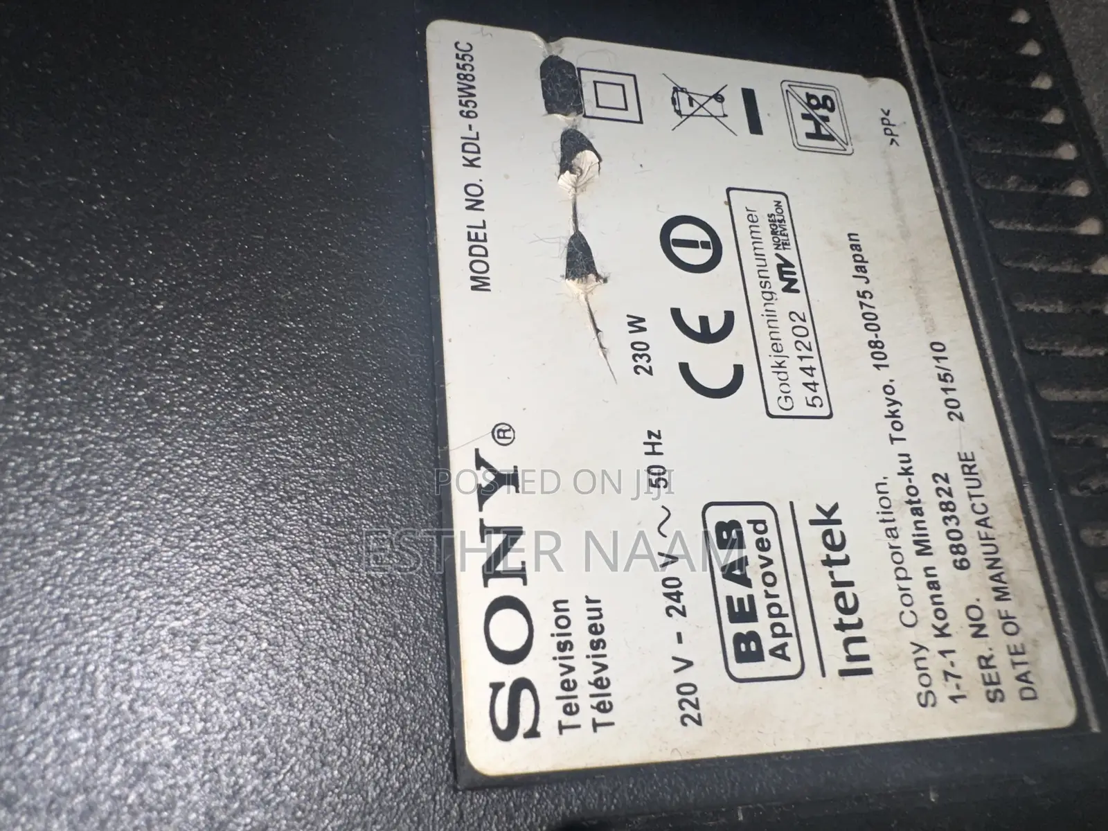 65 Inches Sony Bravia Smart Android Tv for Sale in Alajo - TV & DVD ...