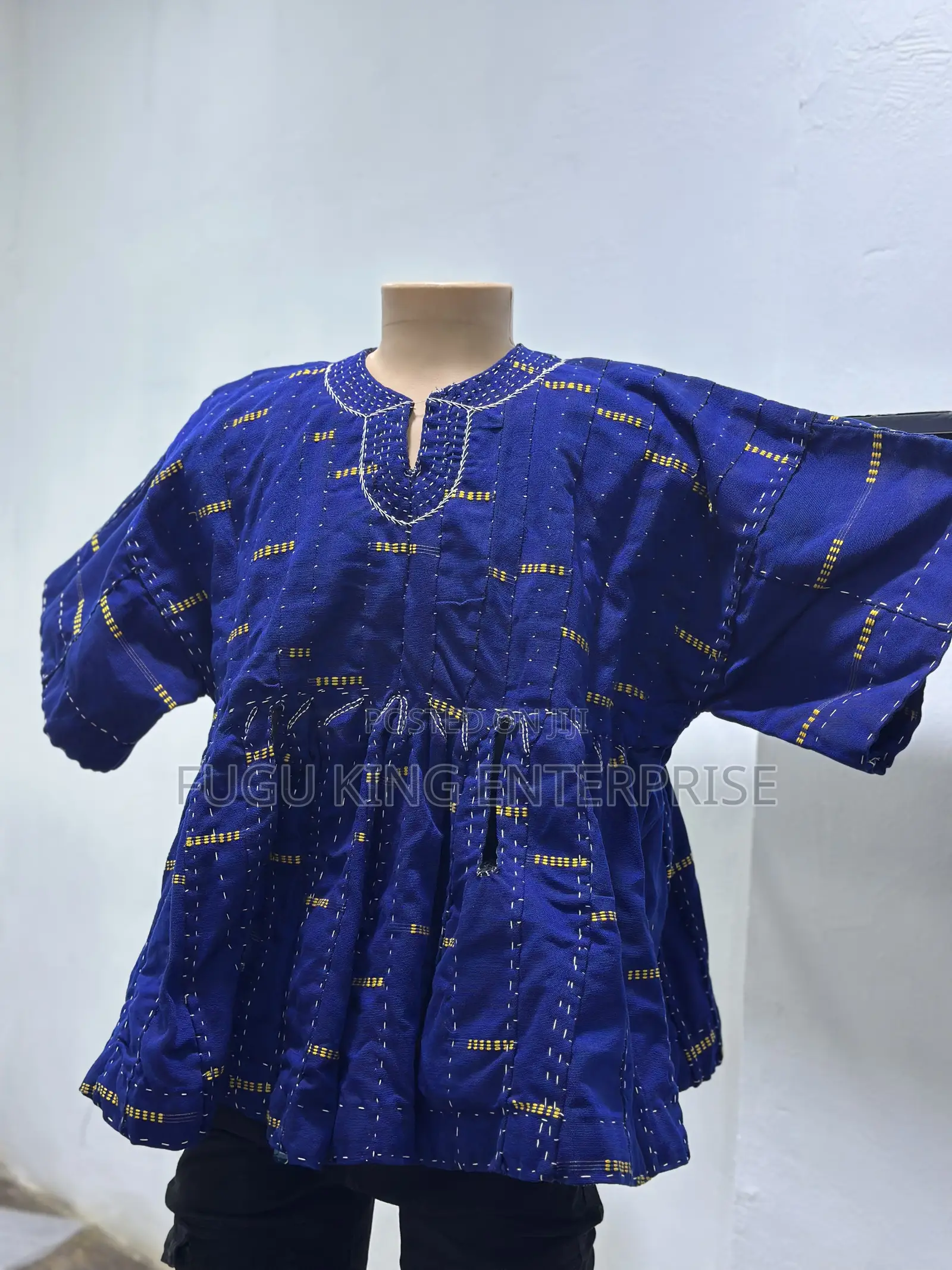 Blue Designed Northern Made Smock for Men Available in Awoshie ...