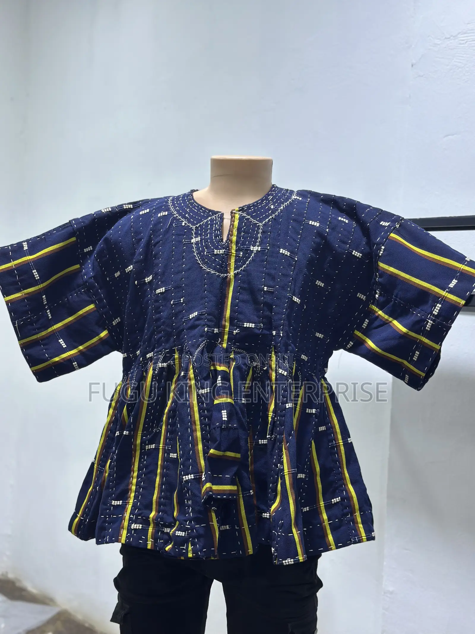 Blue Designed Northern Made Smock for Men Available for sale - Fugu ...