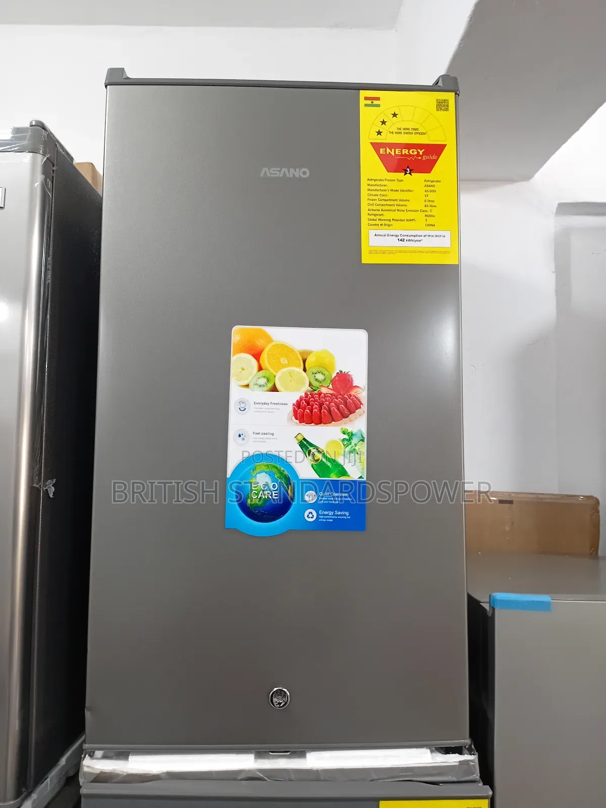 Asano D90 80l Single Door Fridge for sale - British StandardsPower ...