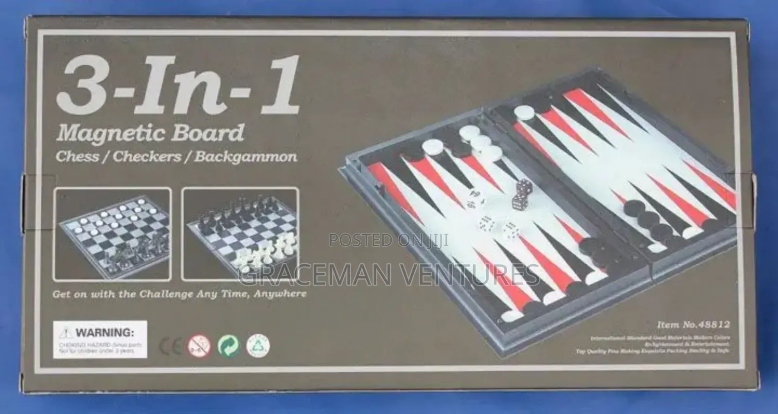 Chess Board Game 3in 1 in Spintex - Books & Table Games, Graceman ...