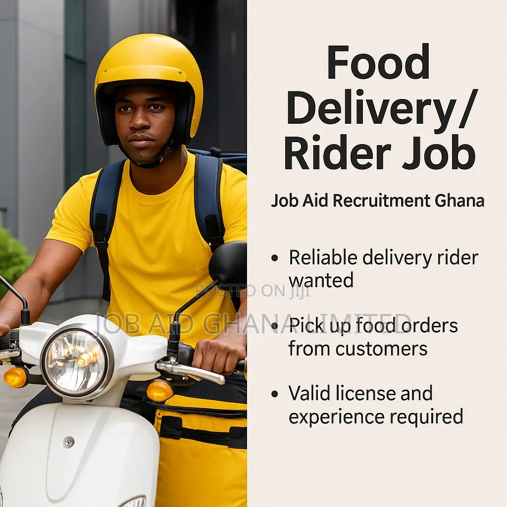 Food Delivery / Rider Job – Apply Today in Accra Metropolitan ...