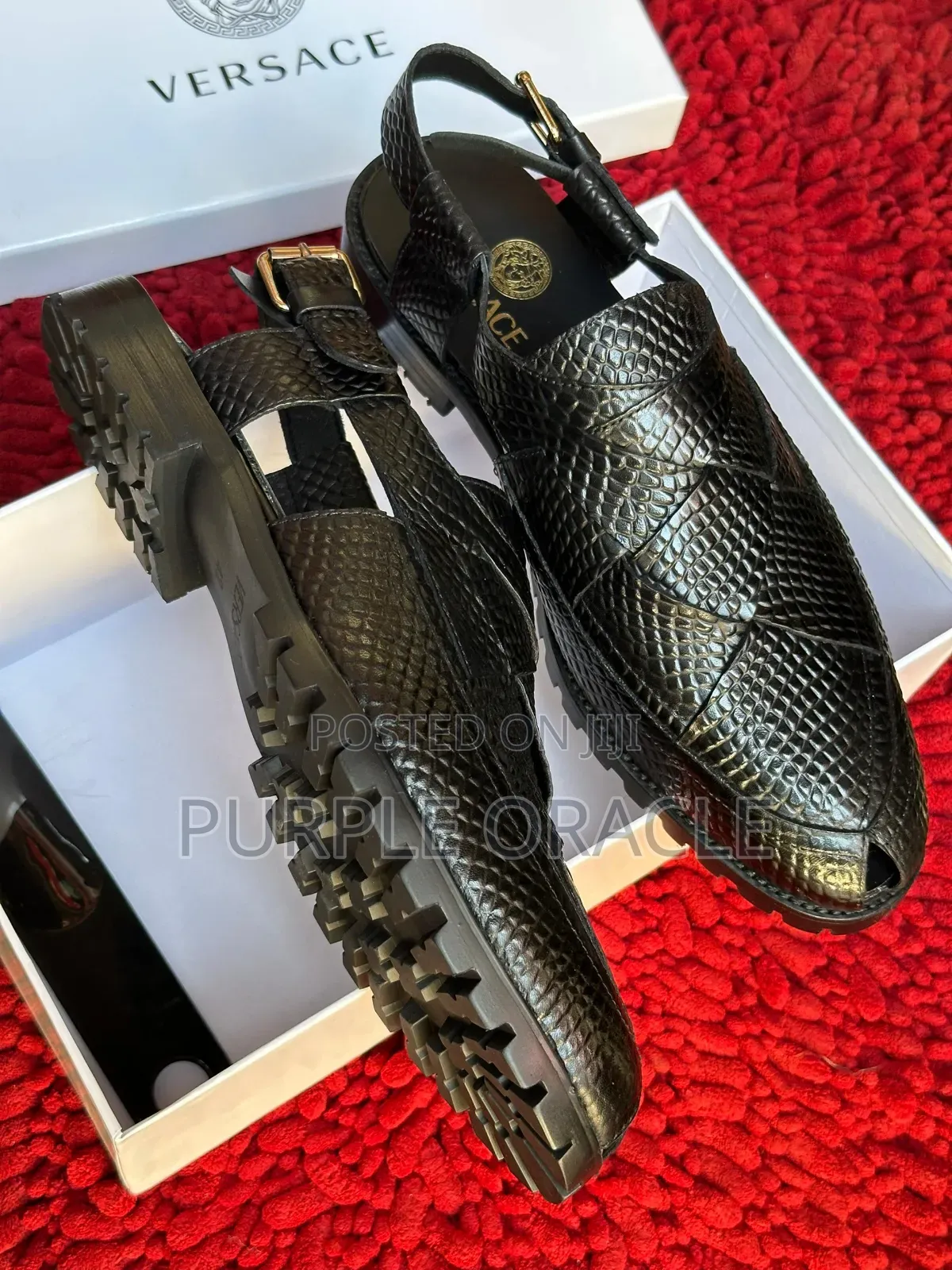 Black Versace Slingback Footwear in Accra Metropolitan - Shoes, Purple ...