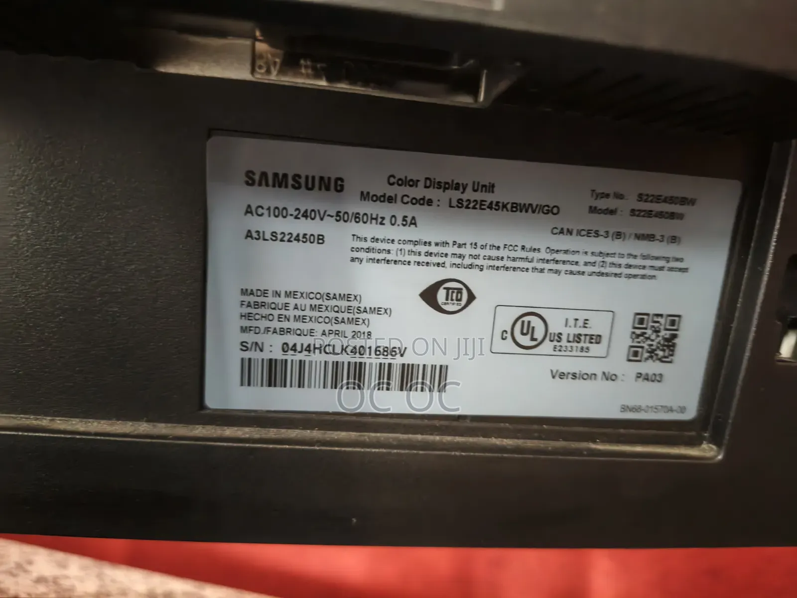 Samsung Computer Monitor in Teshie - Monitors, Oc Oc | Jiji.com.gh