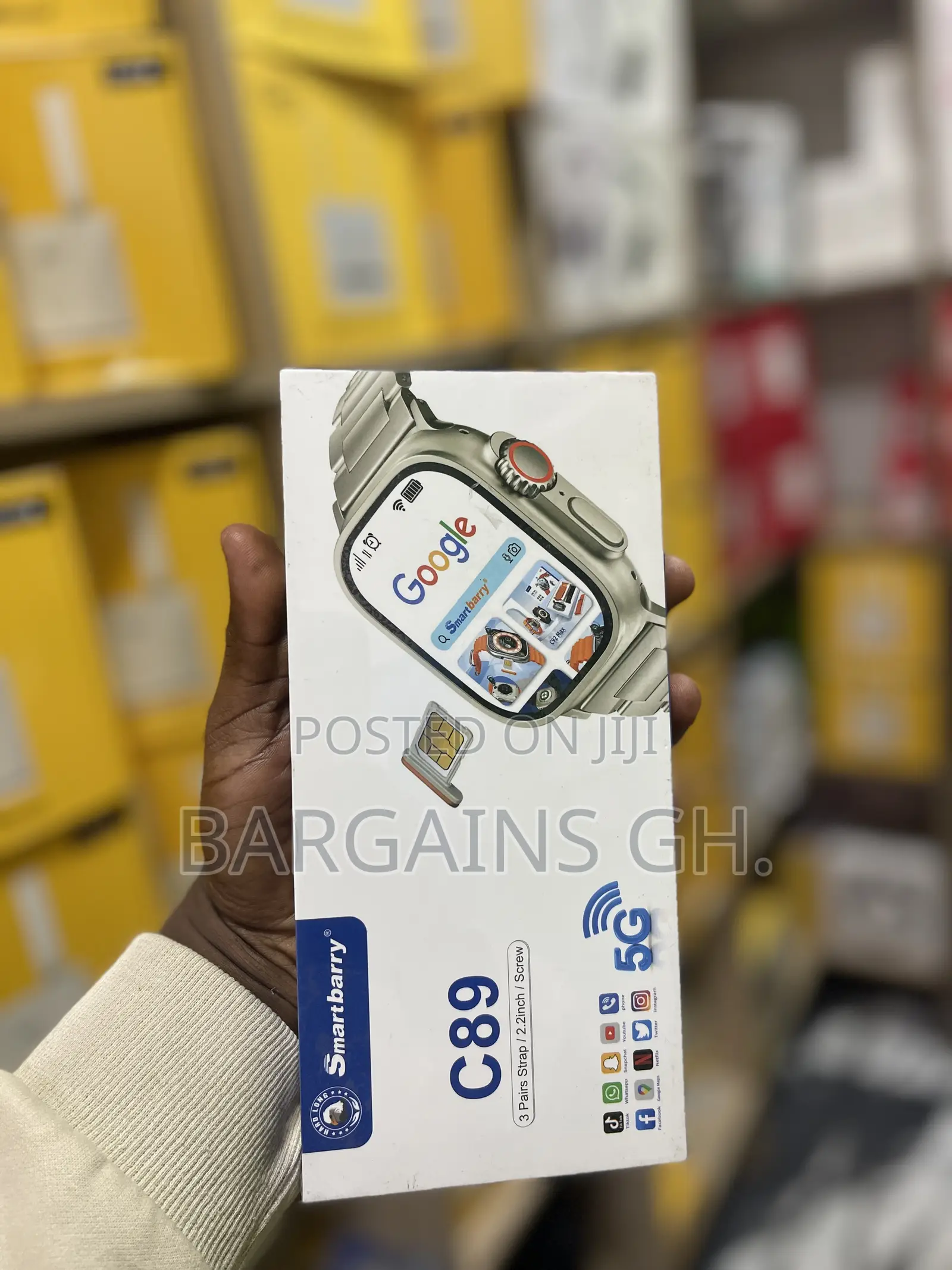 C89 5g Android Smart Watch With Sim Slot and Playstore (64gb) in Circle ...