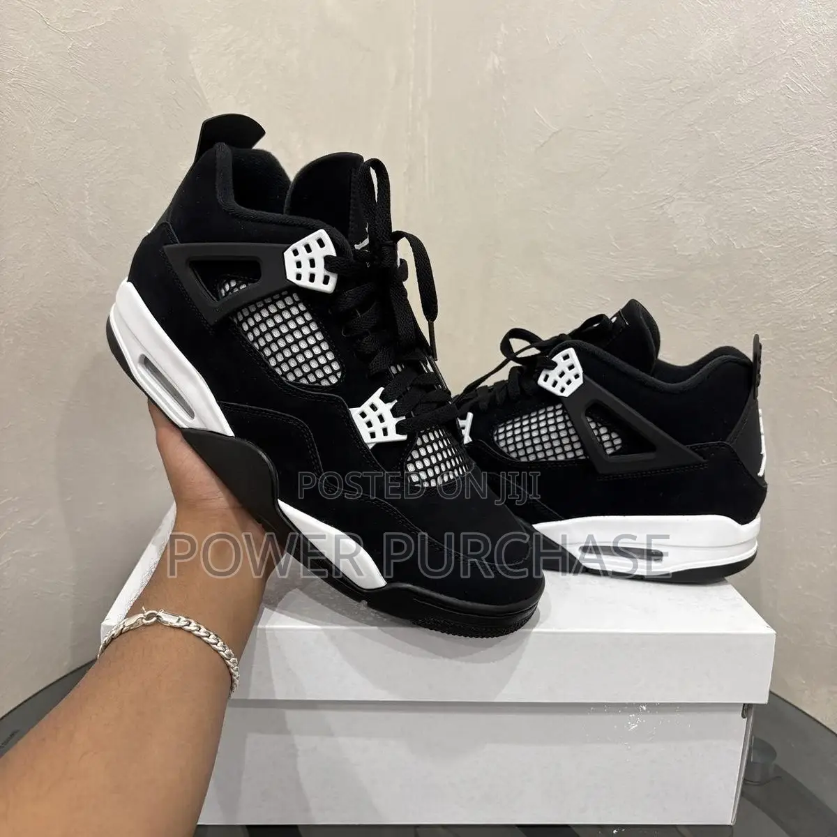 Air Jordan 4 Black and White in Accra Metropolitan - Shoes, Asante ...