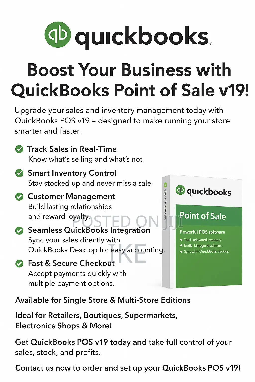 Quickbooks Pos V19 in Accra Metropolitan - Software, Ike | Jiji.com.gh