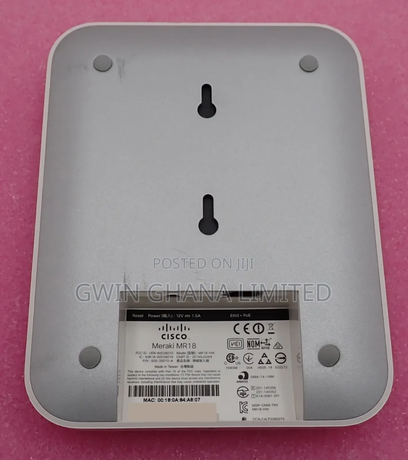 Cisco Meraki Mr18 Dual-Band Cloud-Managed Wireless Access Point(Poe ...