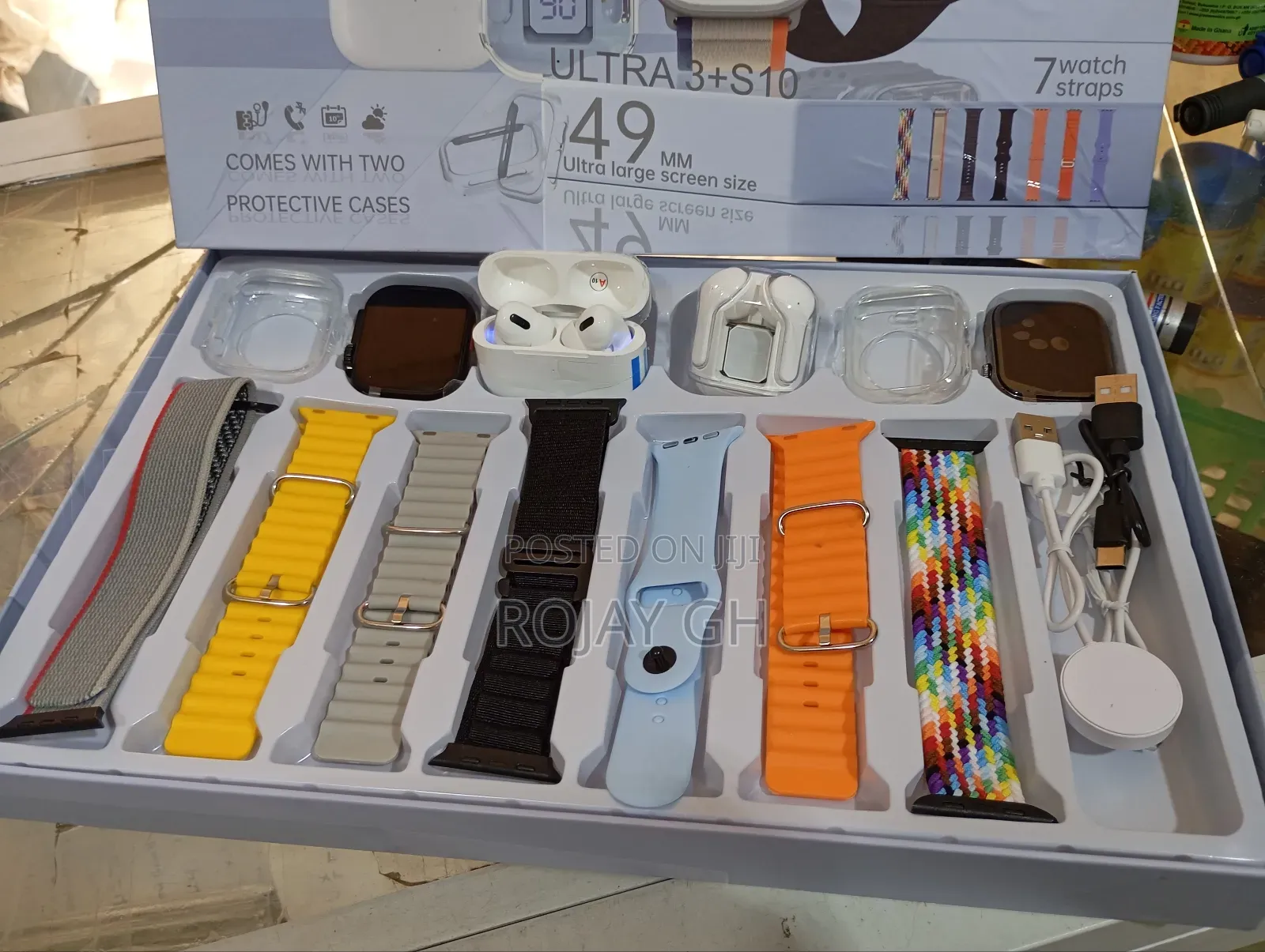 Rock-002 Smartwatch Combo for Couples, 2 Smart Watches, 2 Airpods for ...