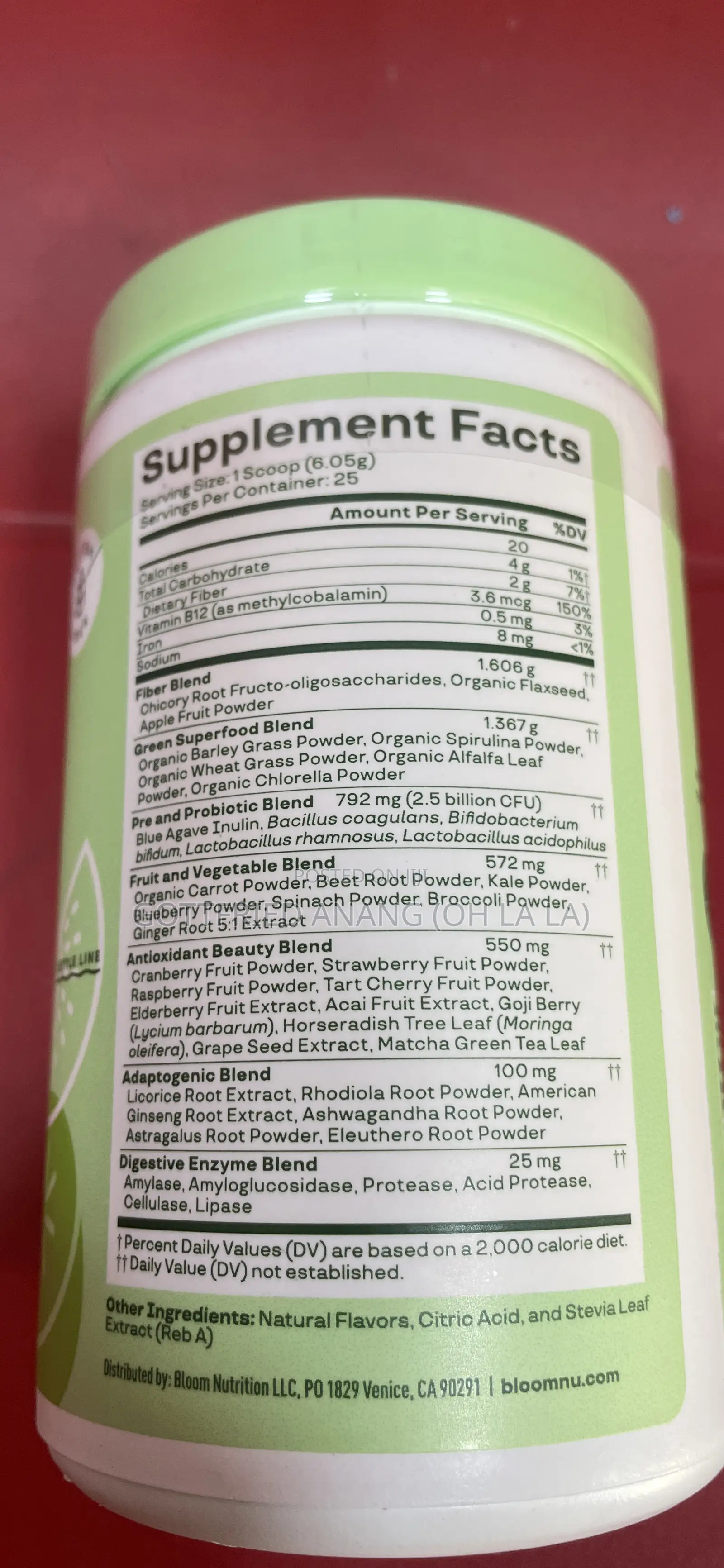 Bloom Nutrition Greens Superfoods Powder, Strawberry Kiwi, in Accra ...