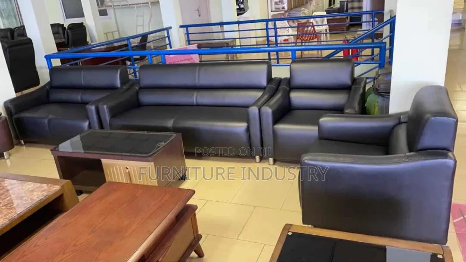 Black Leather Luxury Living Room Sofa Set in Accra Metropolitan ...