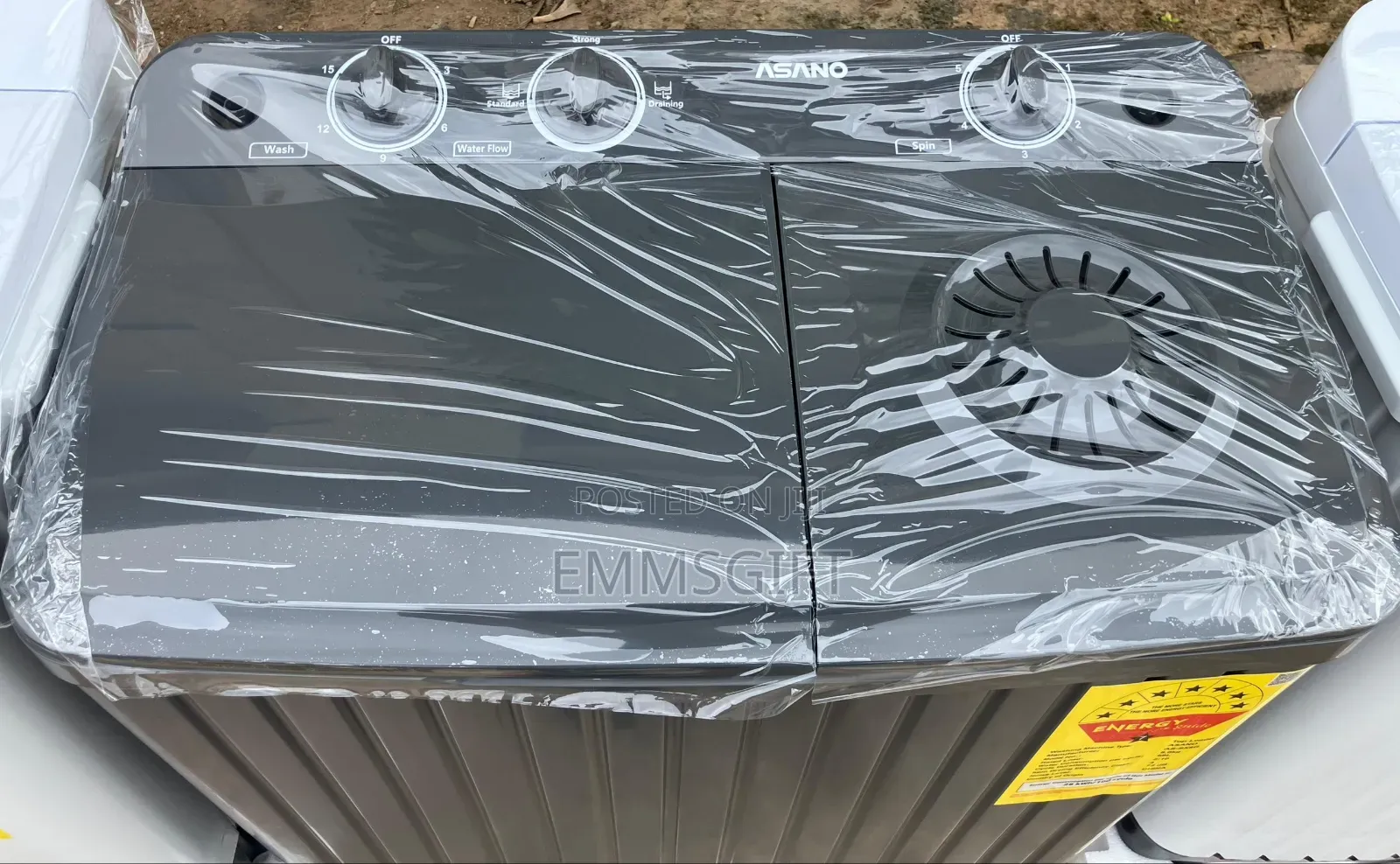 Asano 8kg Twin Tub Washing Machine (Grey) in Dzorwulu - Home Appliances ...