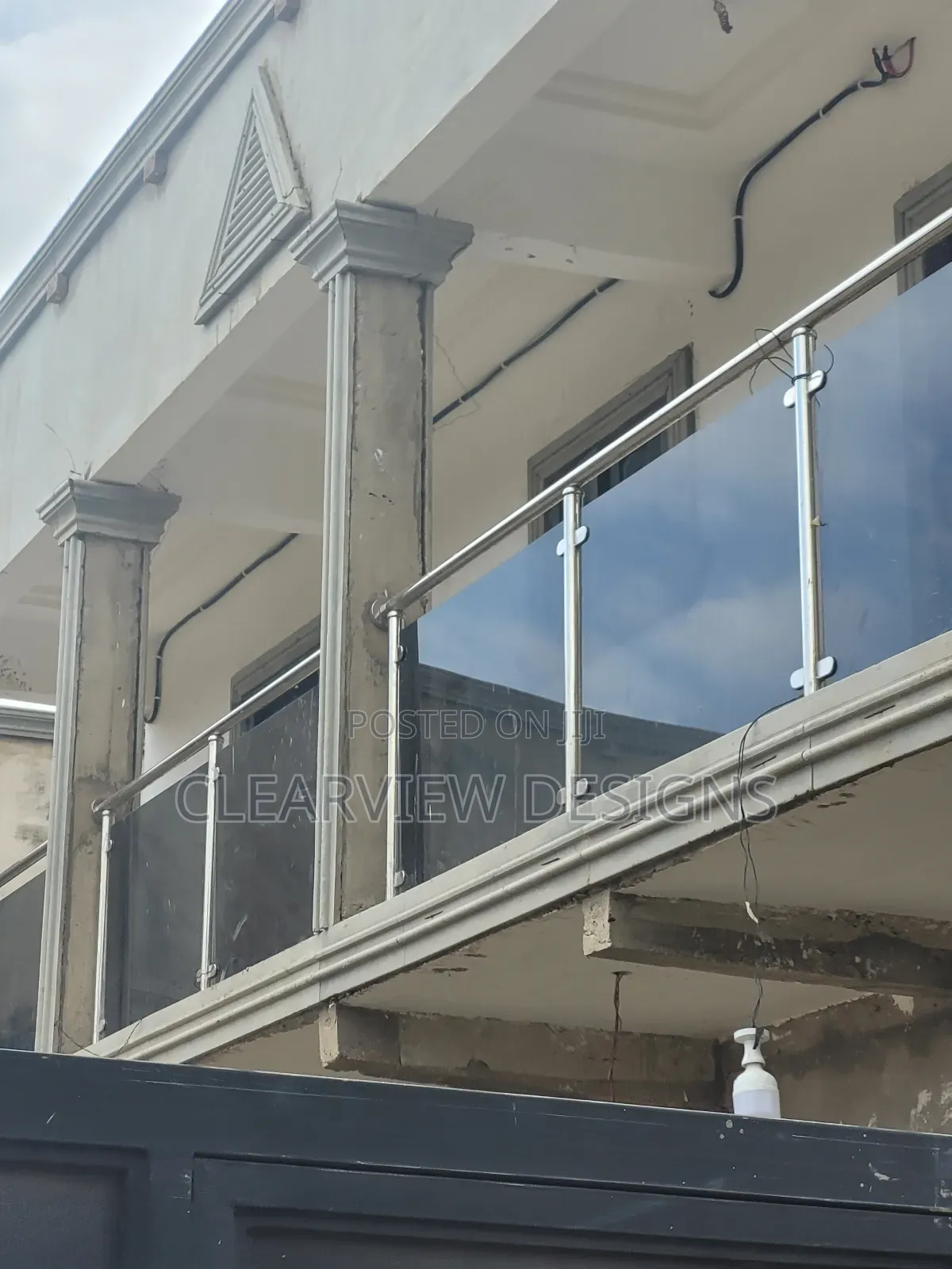 Stainless Steel and Glass Balustrade in Sowutwuom - Building & Trade ...