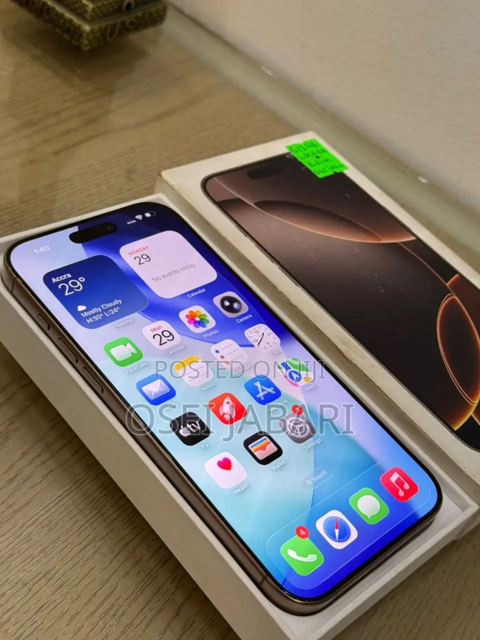 New Apple iPhone 16 Pro Max 512 GB Gold in Kumasi Metropolitan - Mobile Phones, Osei Jabari ...